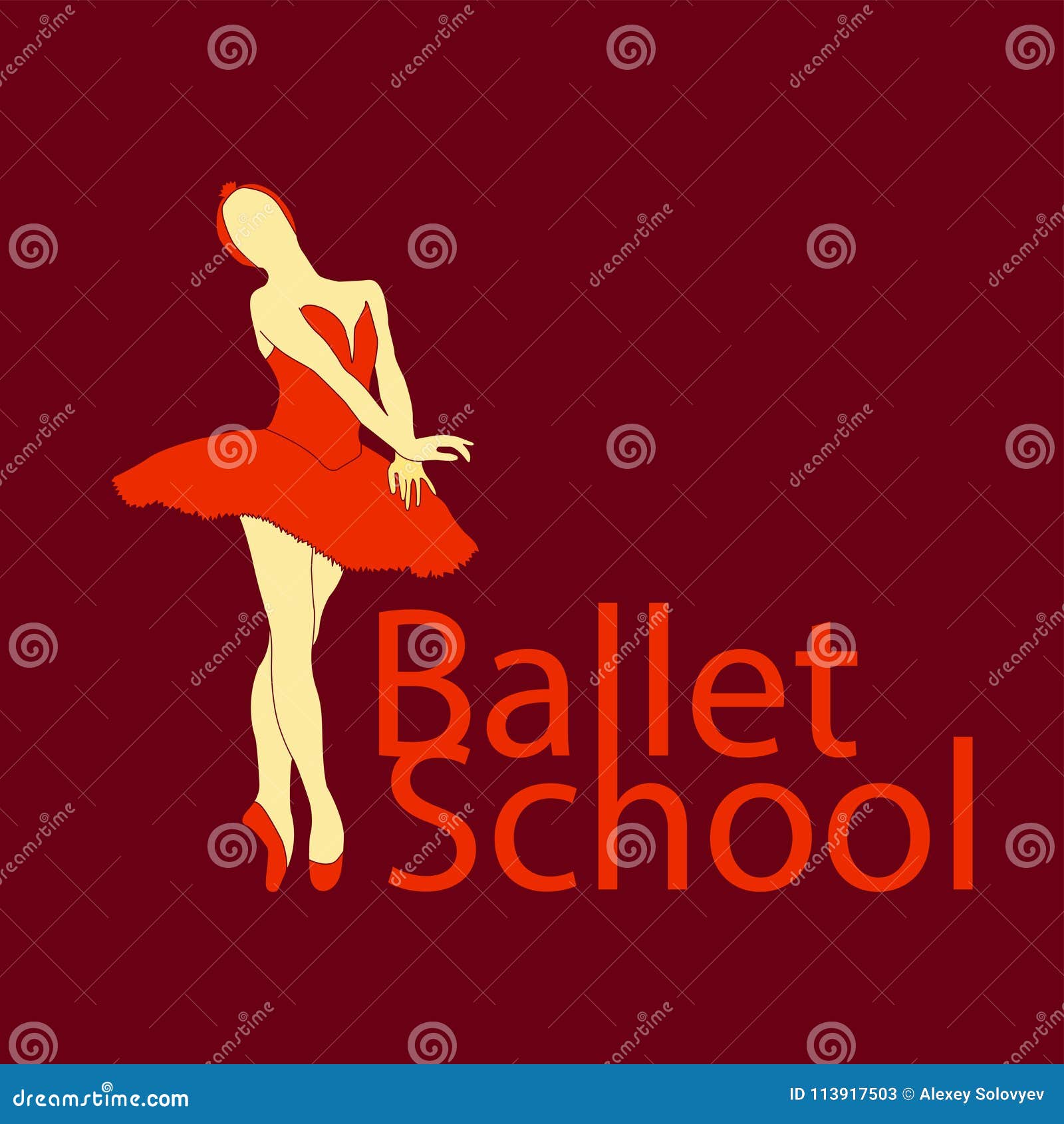 Simple ballet school logo stock vector. Illustration of dramatic ...