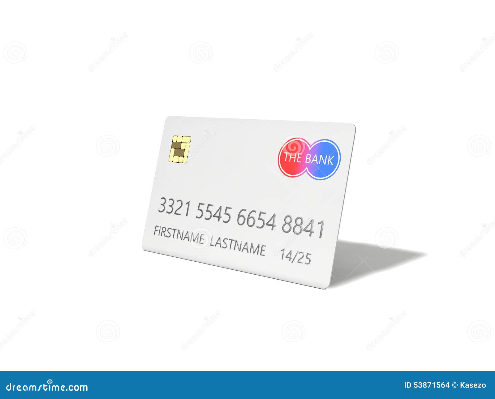 Simple bank card stock illustration. Illustration of security - 53871564