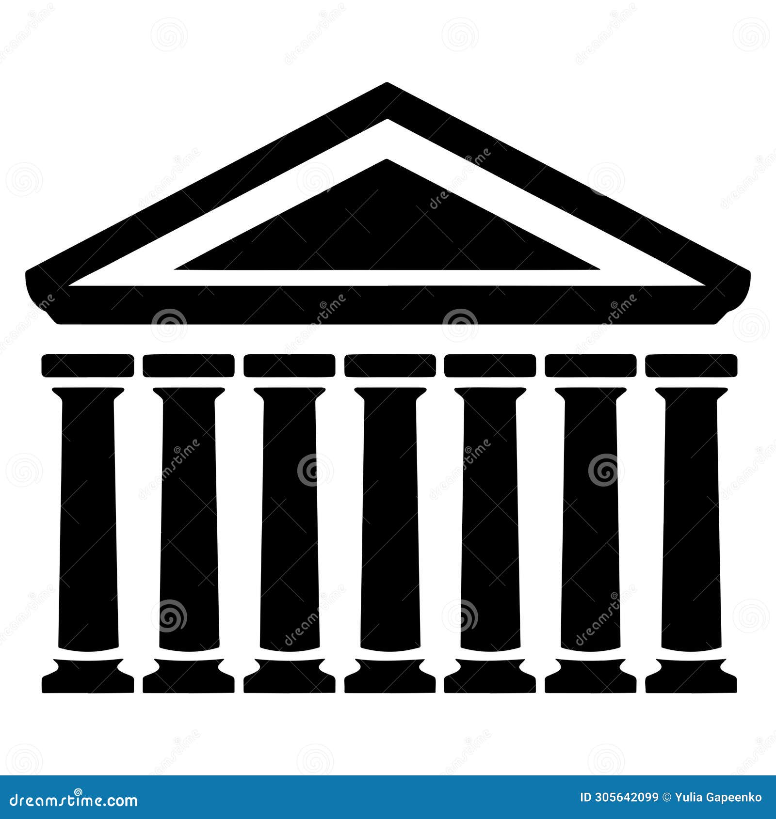 Simple Bank Logo Vector Illustration Stock Vector - Illustration of ...