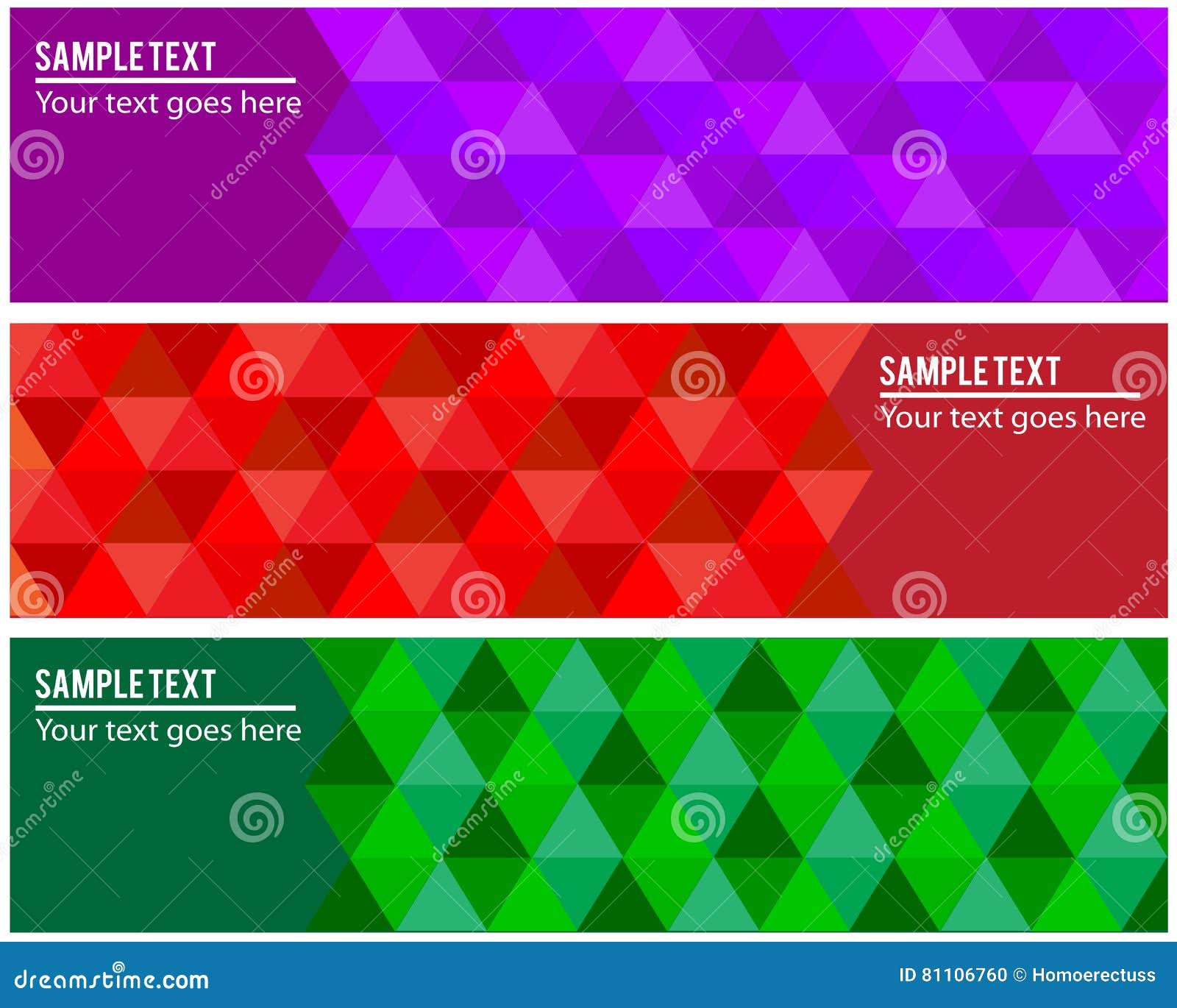 Simple Banner Design stock vector. Illustration of concept - 81106760