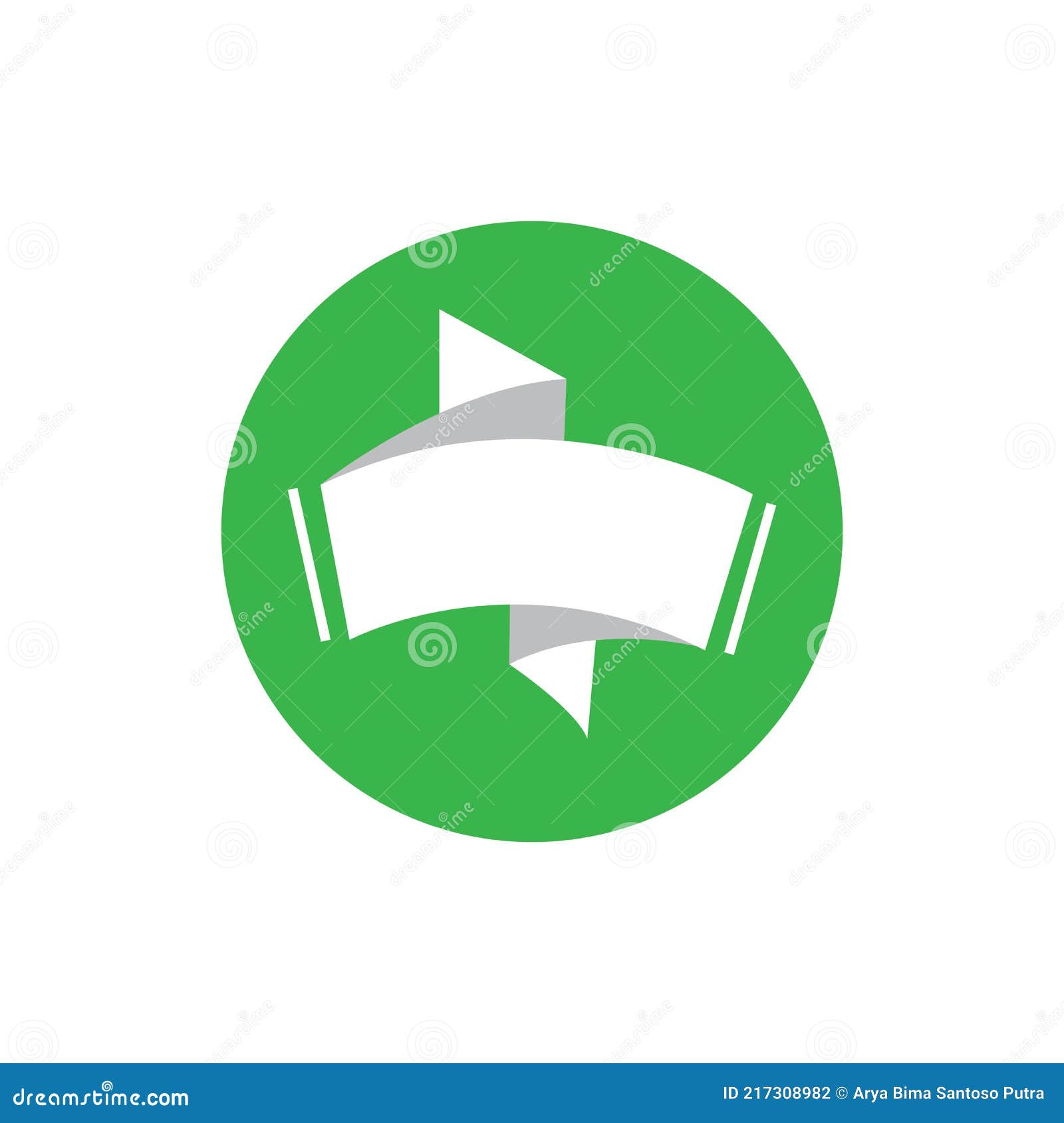 Simple banner icon logo stock illustration. Illustration of poster ...