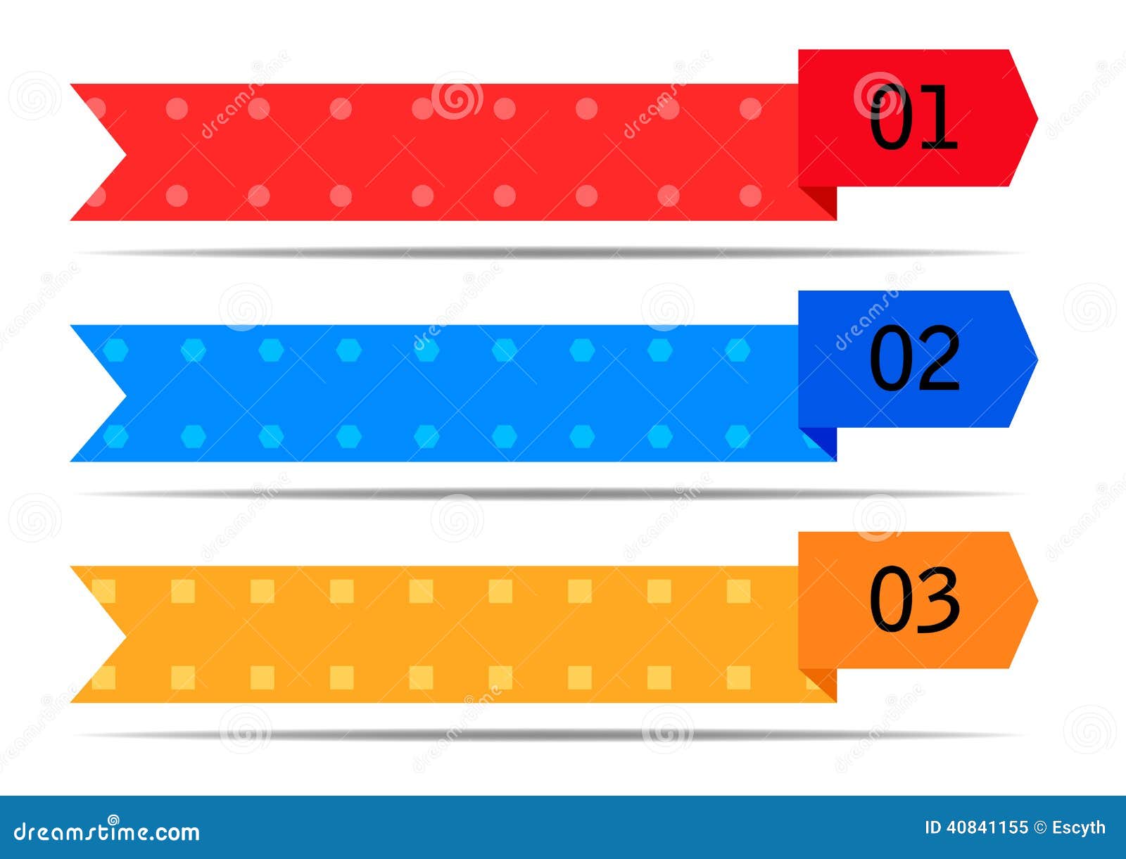 Simple Banner in Three Colours Stock Illustration - Illustration of ...