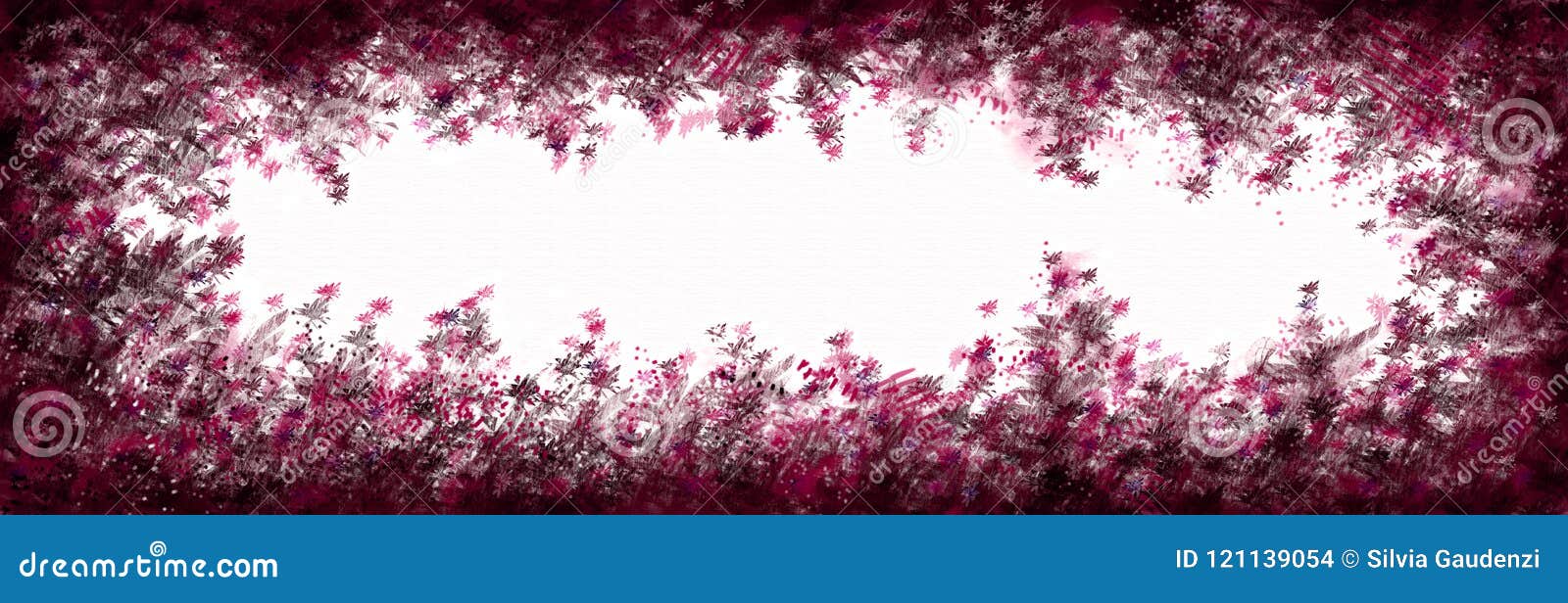 Simple Banners with Flowers Frame Stock Illustration - Illustration of ...