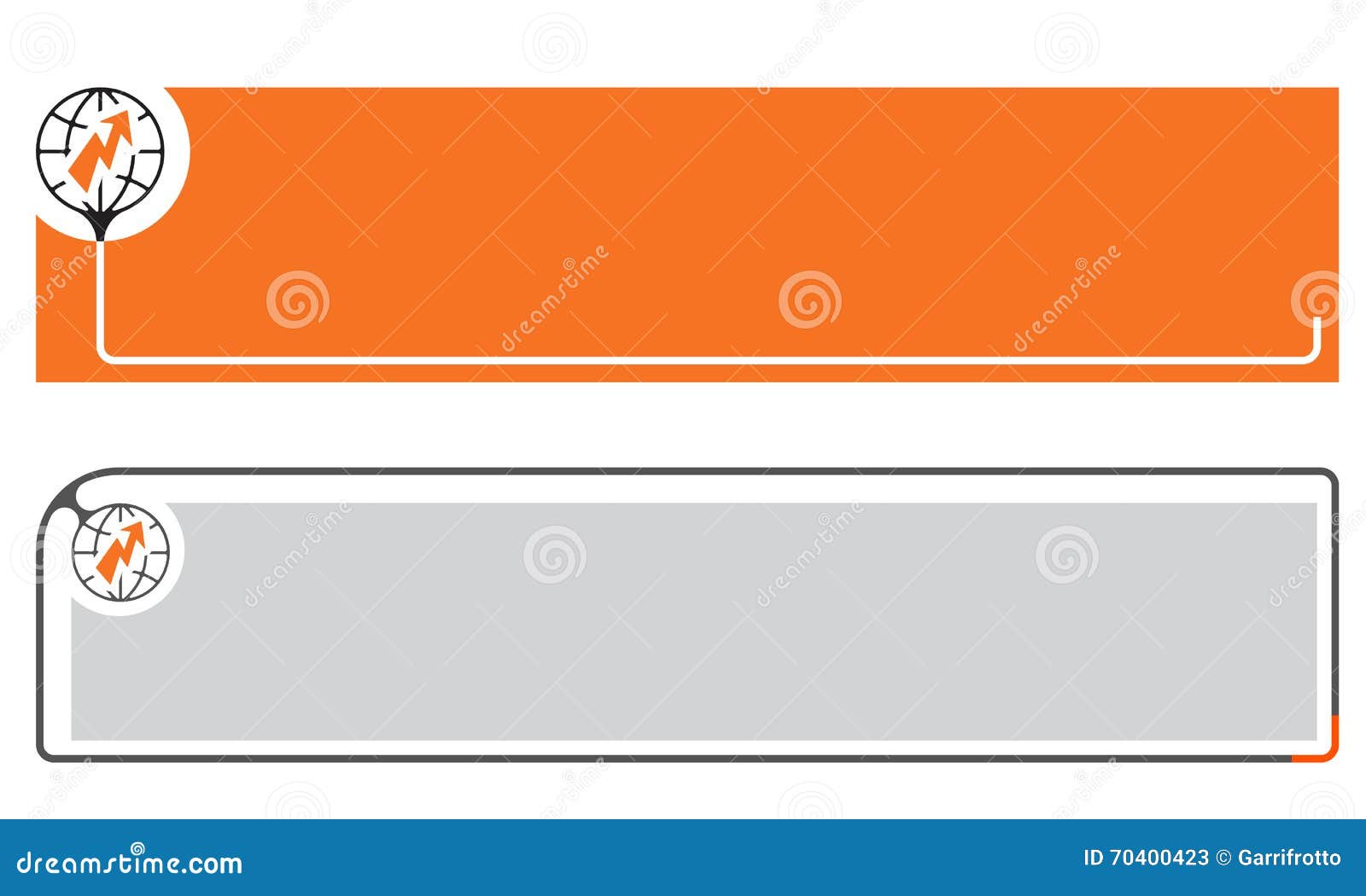 Set Of Simple Banners - Basic Non-glossy Banners Cartoon Vector ...