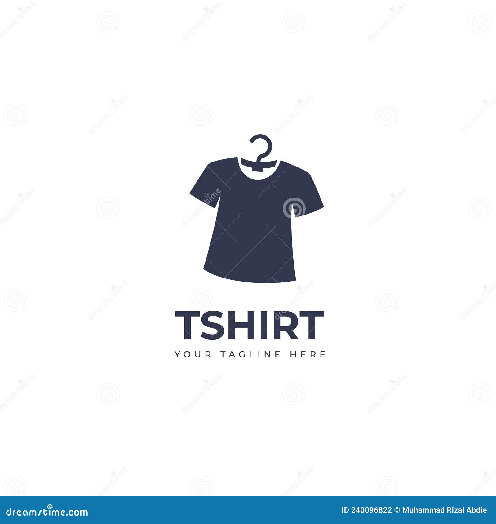 Simple Basic Tshirt Tee Logo Icon with Cloth Hanger Stock Vector ...