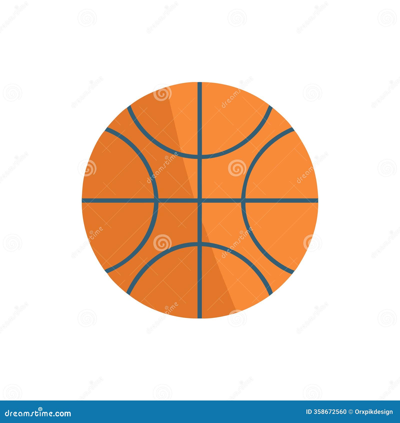 Simple Basketball Background Vector Illustration | CartoonDealer.com ...