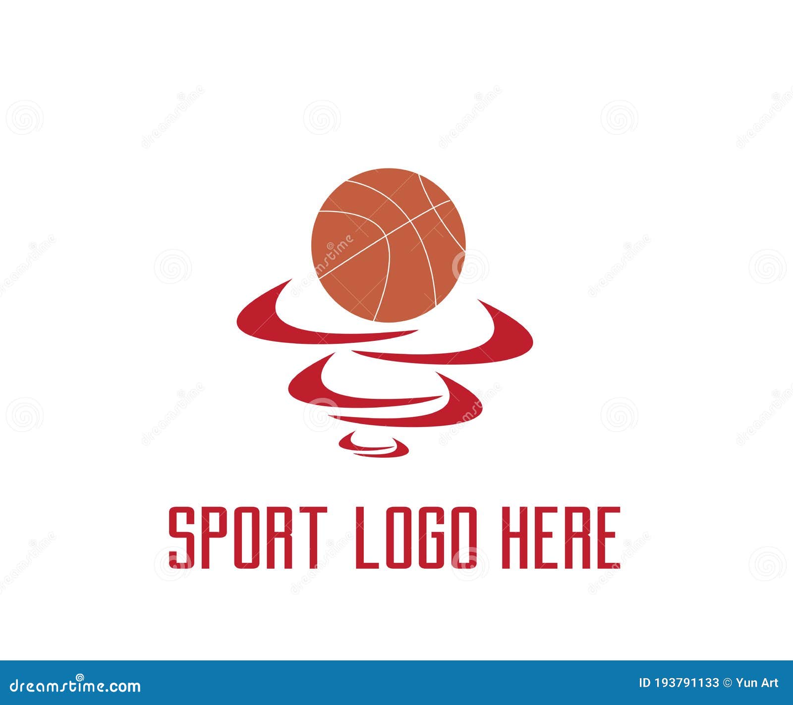 Simple Basketball Background Vector Illustration | CartoonDealer.com ...