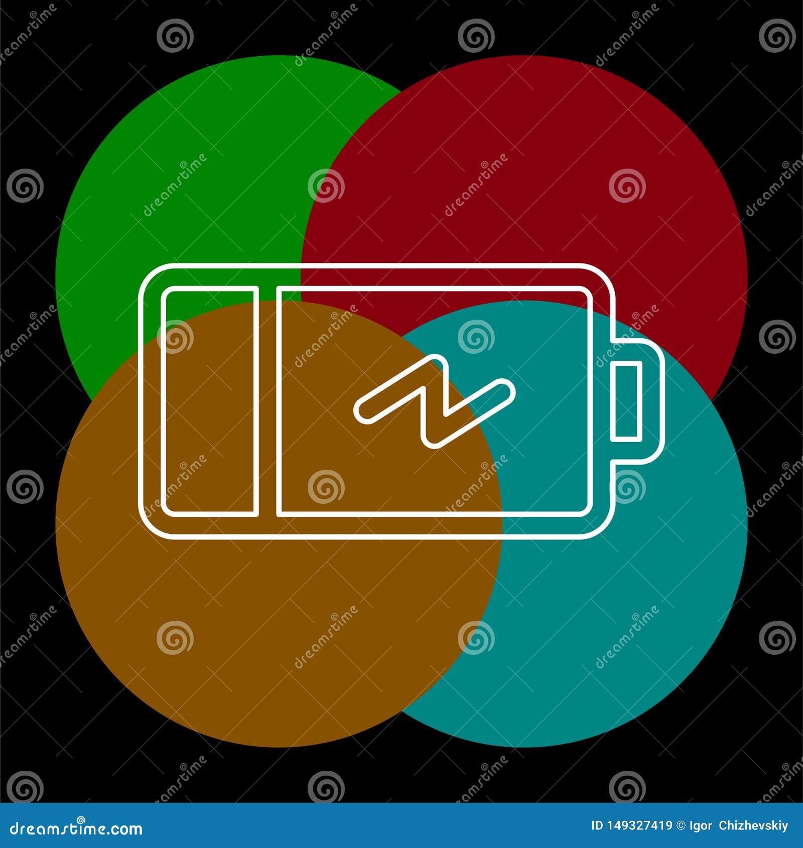 Battery vector icon stock vector. Illustration of icon - 149327419