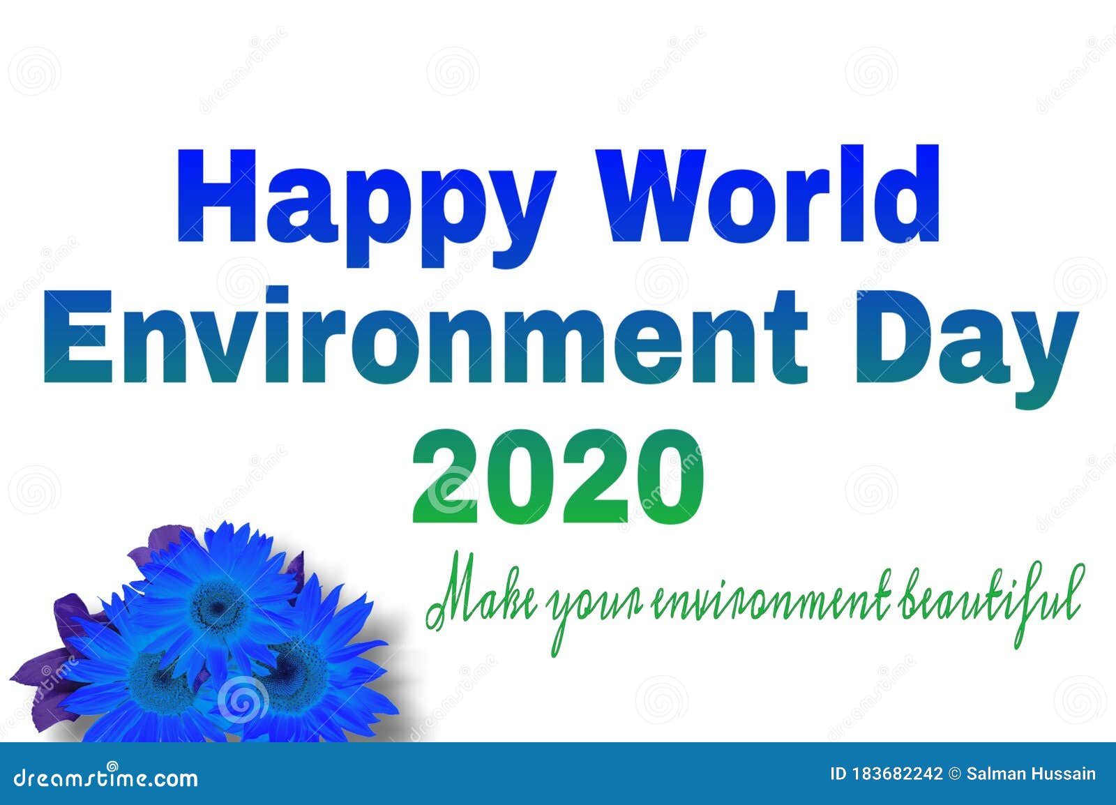 Simple and Beautiful Abstract with a Message about Environment Day 2020 ...