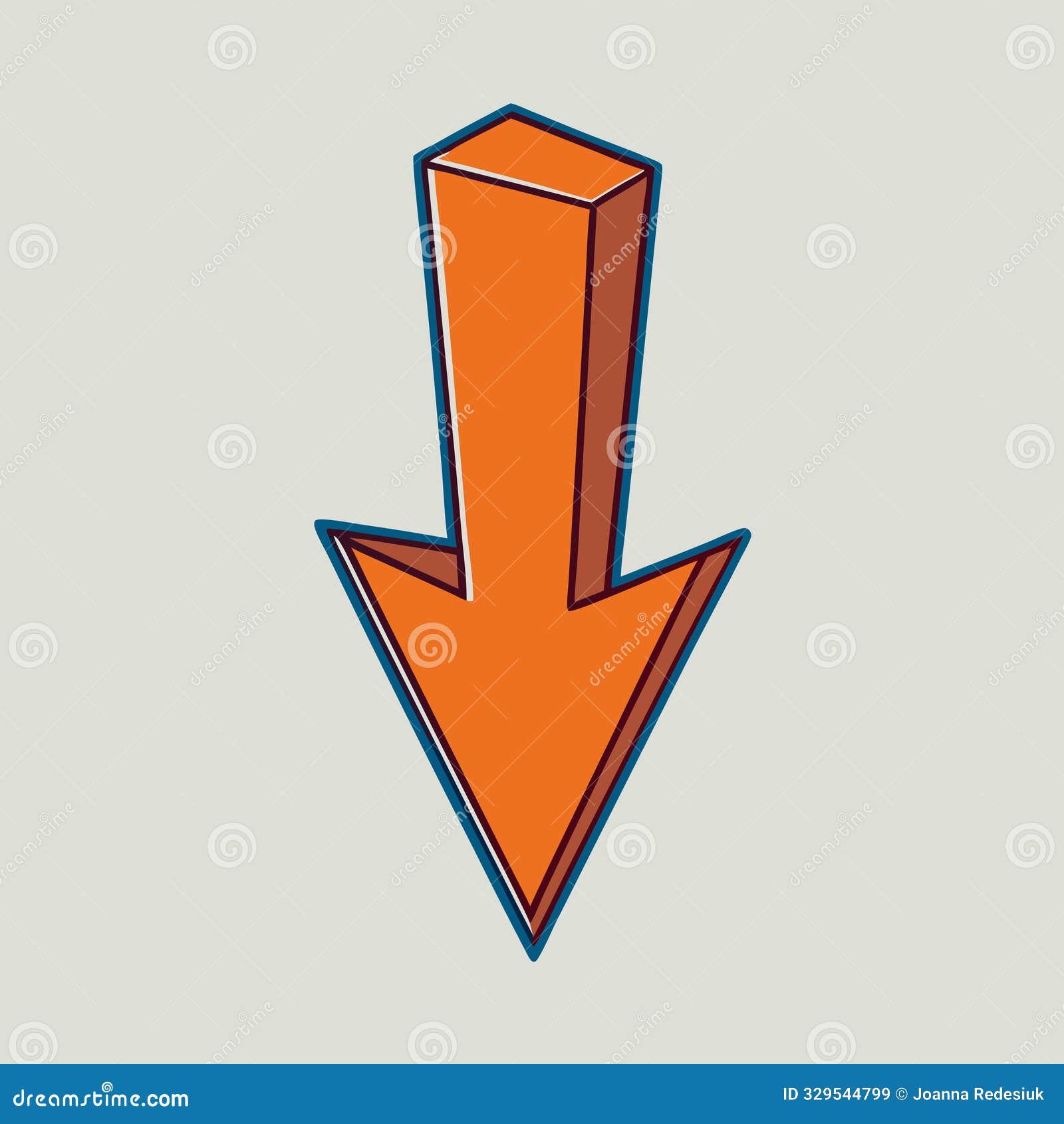 Simple Beautiful Arrow Graphics Stock Image - Illustration of drawing ...