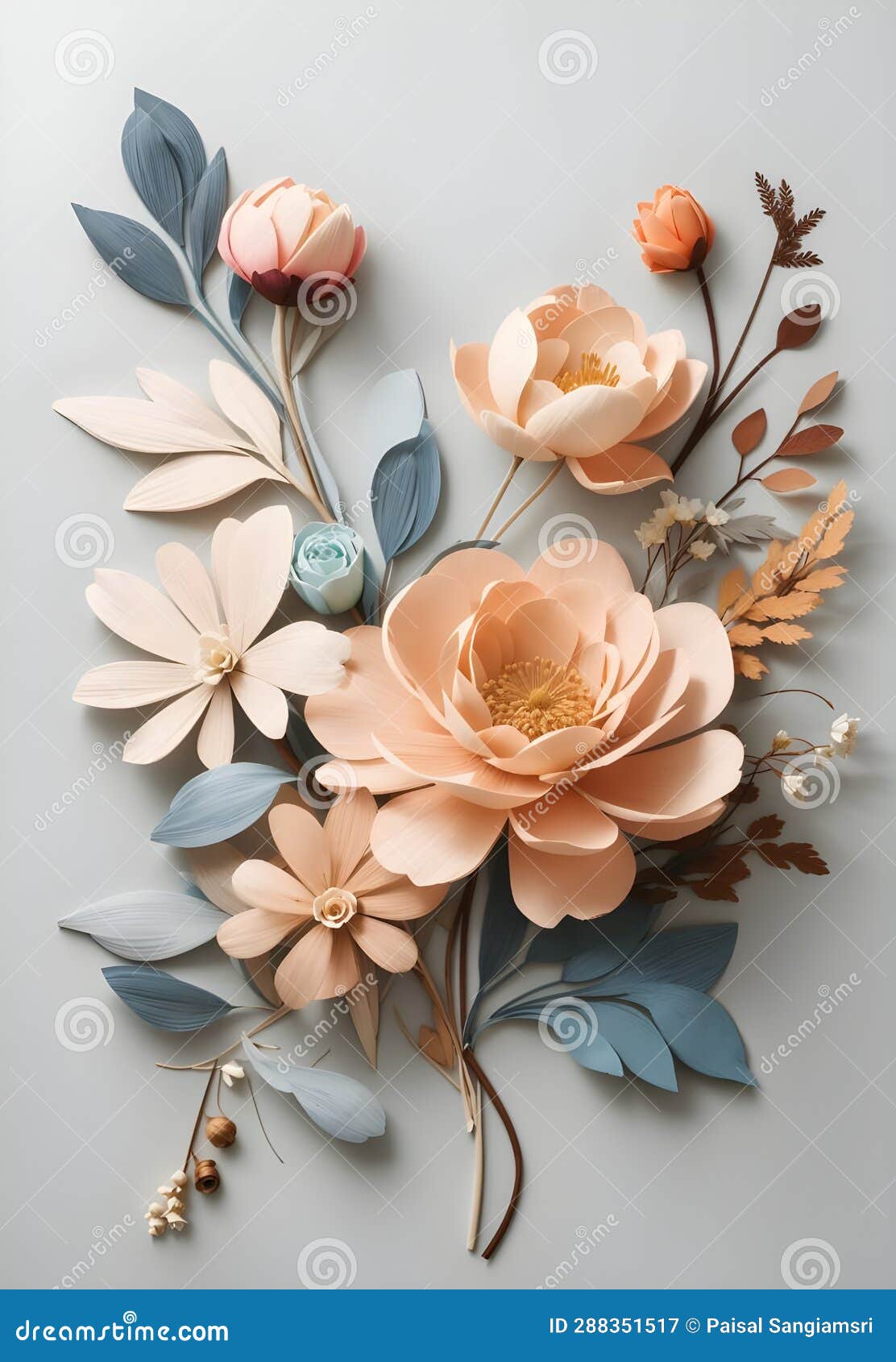 Simple and Beautiful Minimalistic Flowers, Generated by Ai Stock ...