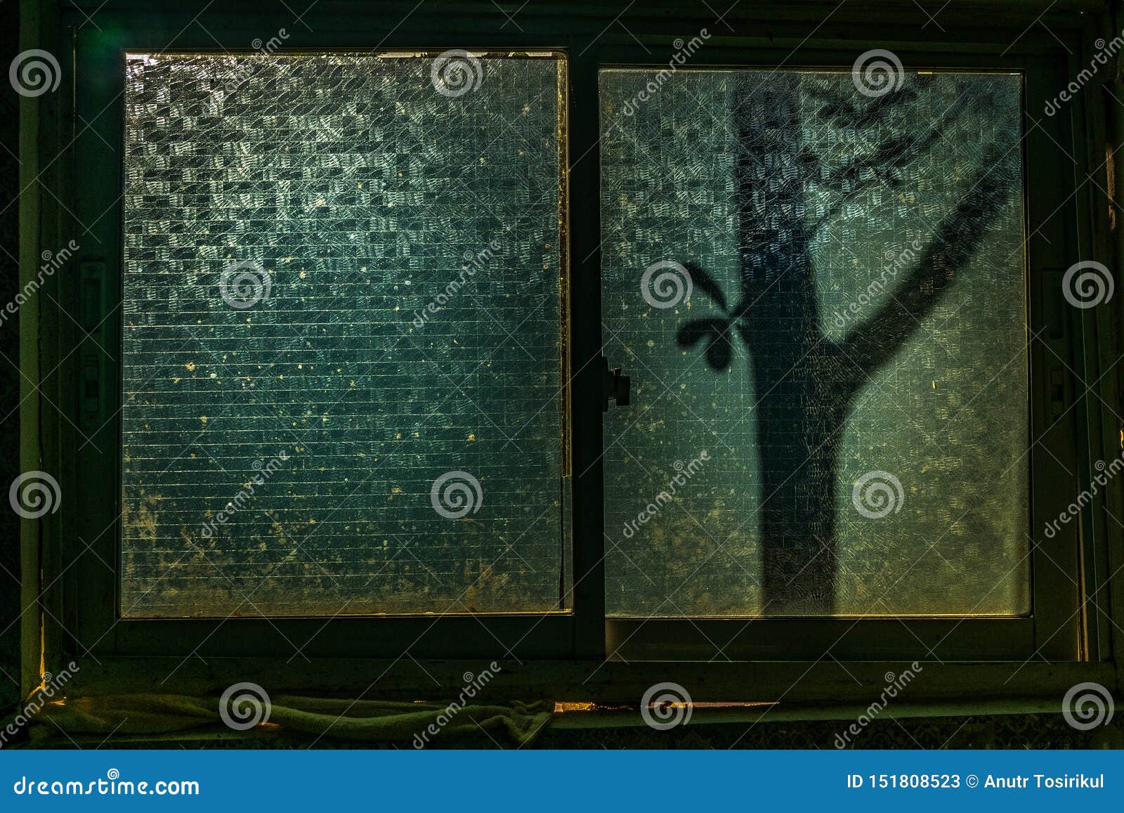 Simple and Beautiful Patterned Glass Windows Stock Image - Image of ...