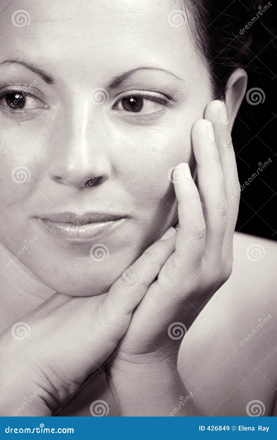 Simple Beauty stock image. Image of woman, thoughts, healthcare - 426849