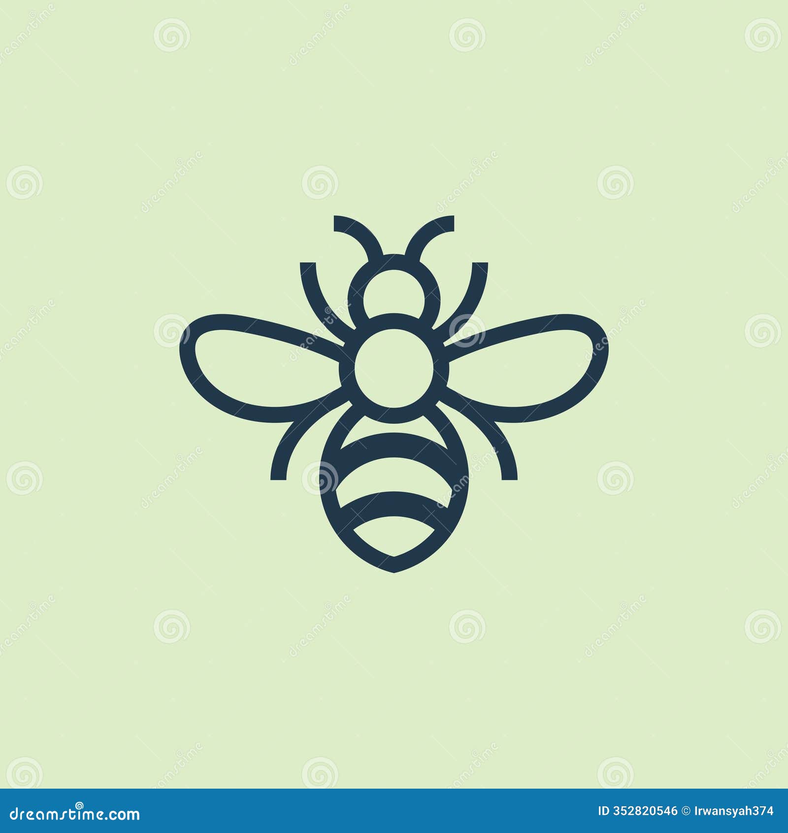 Simple Bee Logos for Minimalist Designs Stock Vector - Illustration of ...
