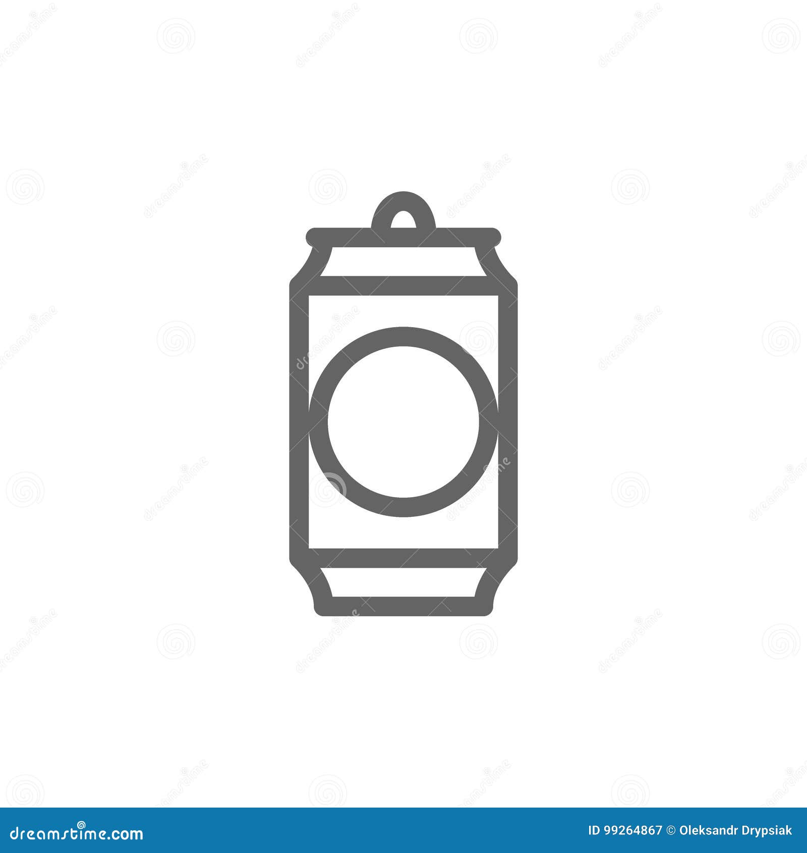 Simple Beer Can Line Icon. Symbol and Sign Vector Illustration Design ...