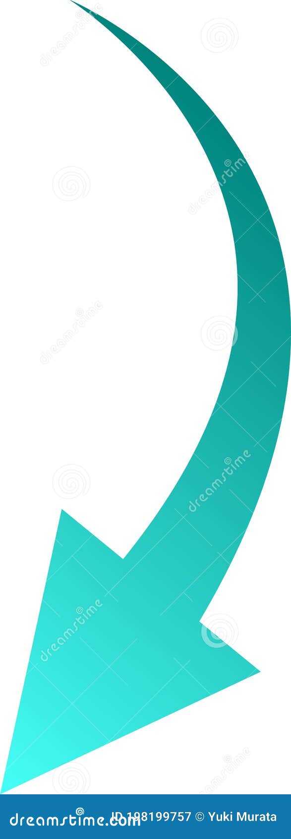 Simple Bent arrow material stock vector. Illustration of sign - 198199757