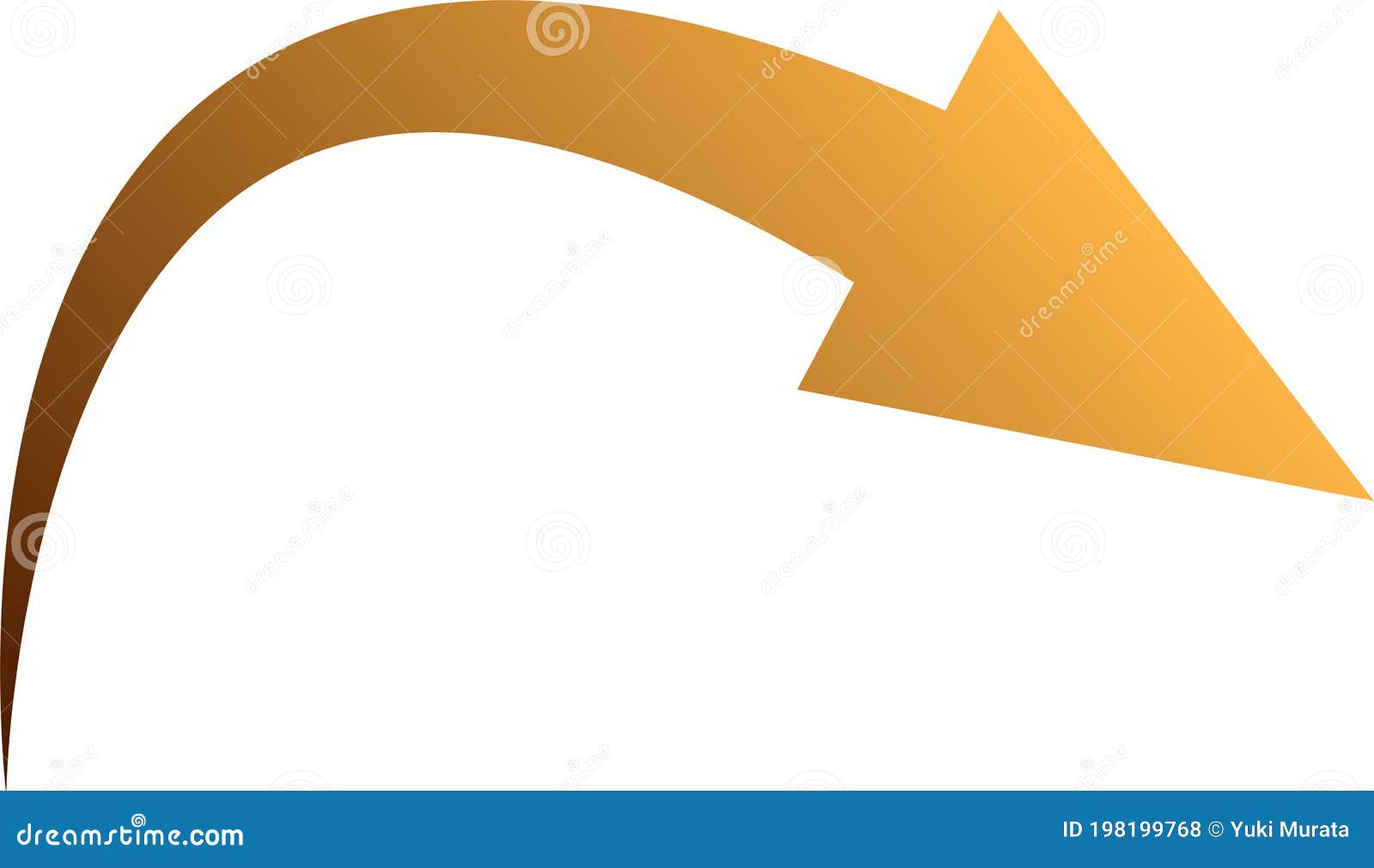 Simple Bent arrow material stock vector. Illustration of destination ...