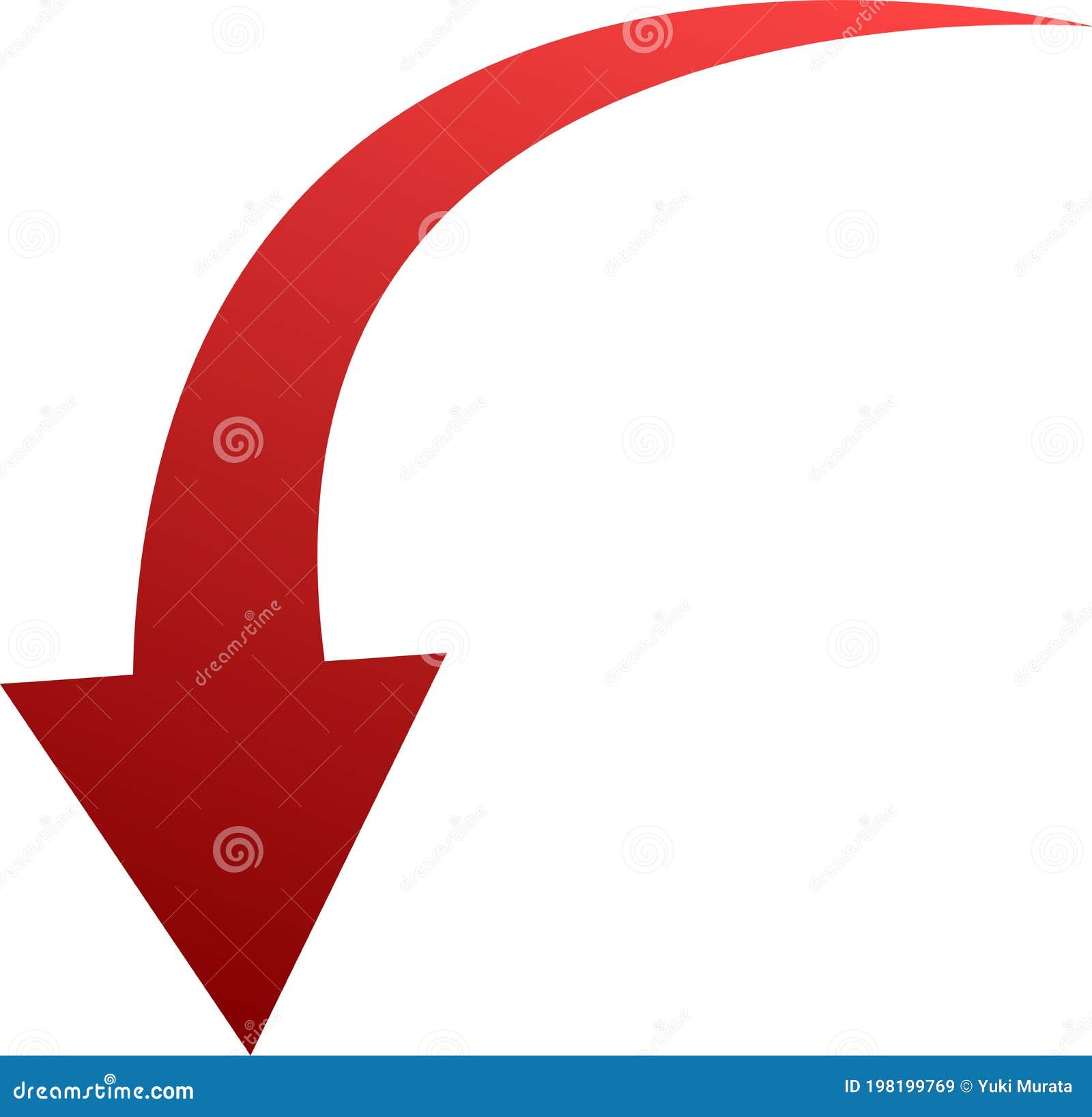 Simple Bent arrow material stock vector. Illustration of icon - 198199769