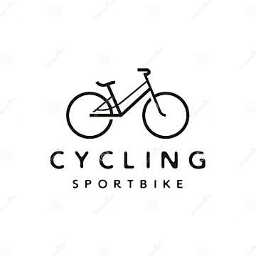 Simple Bicycle Logo Design Inspiration Stock Vector - Illustration of ...