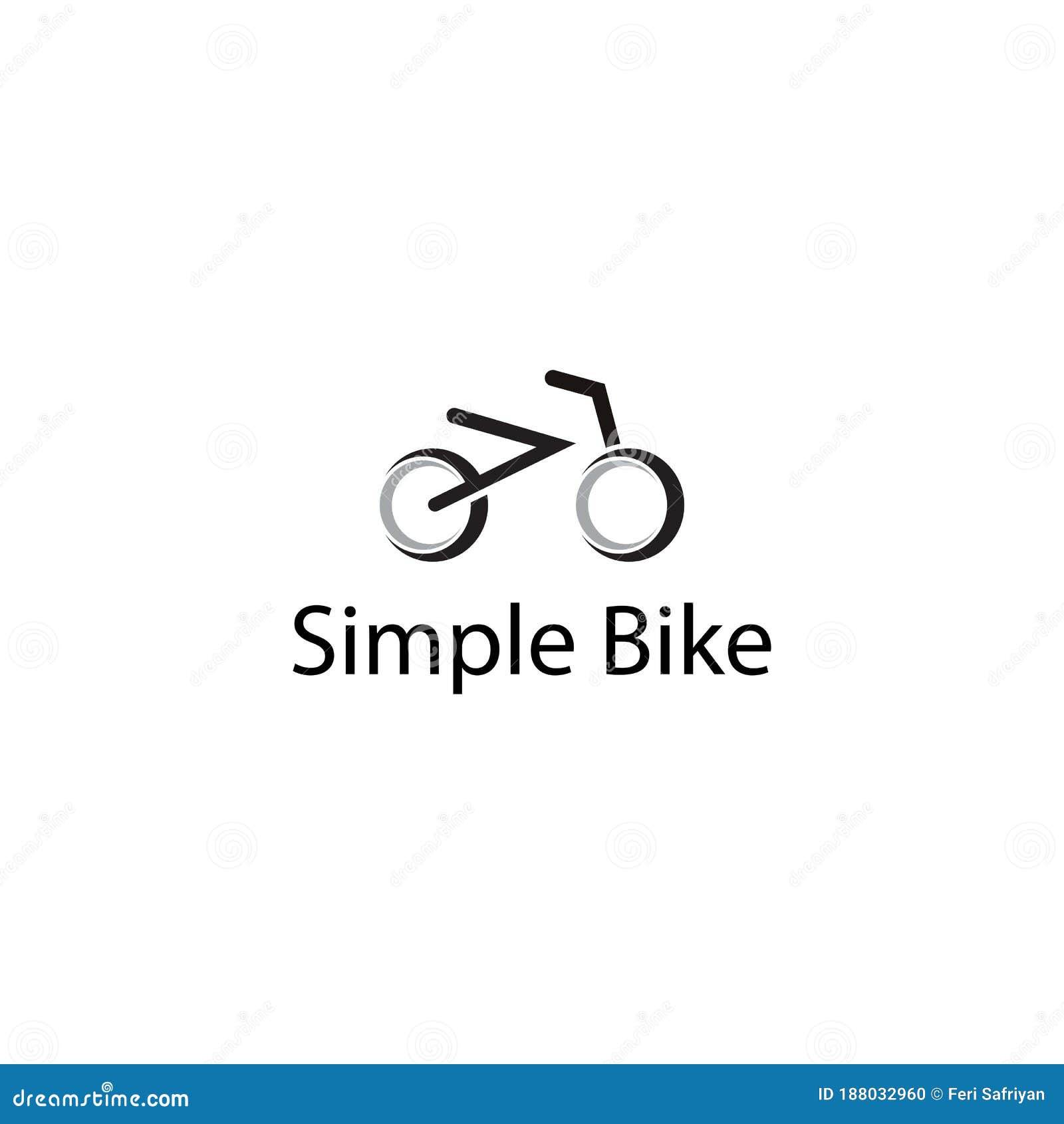 Simple Bike logo template stock vector. Illustration of generation ...