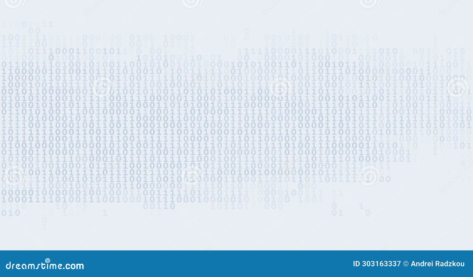 Simple Binary Code Background Vector Pattern Stock Illustration