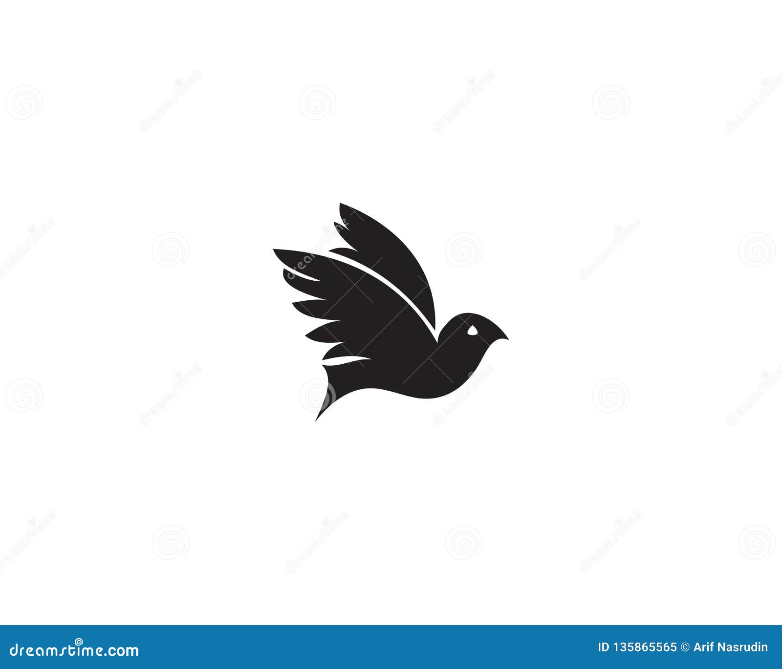 Simple Bird Icon Sign Template Vector Stock Illustration - Illustration ...