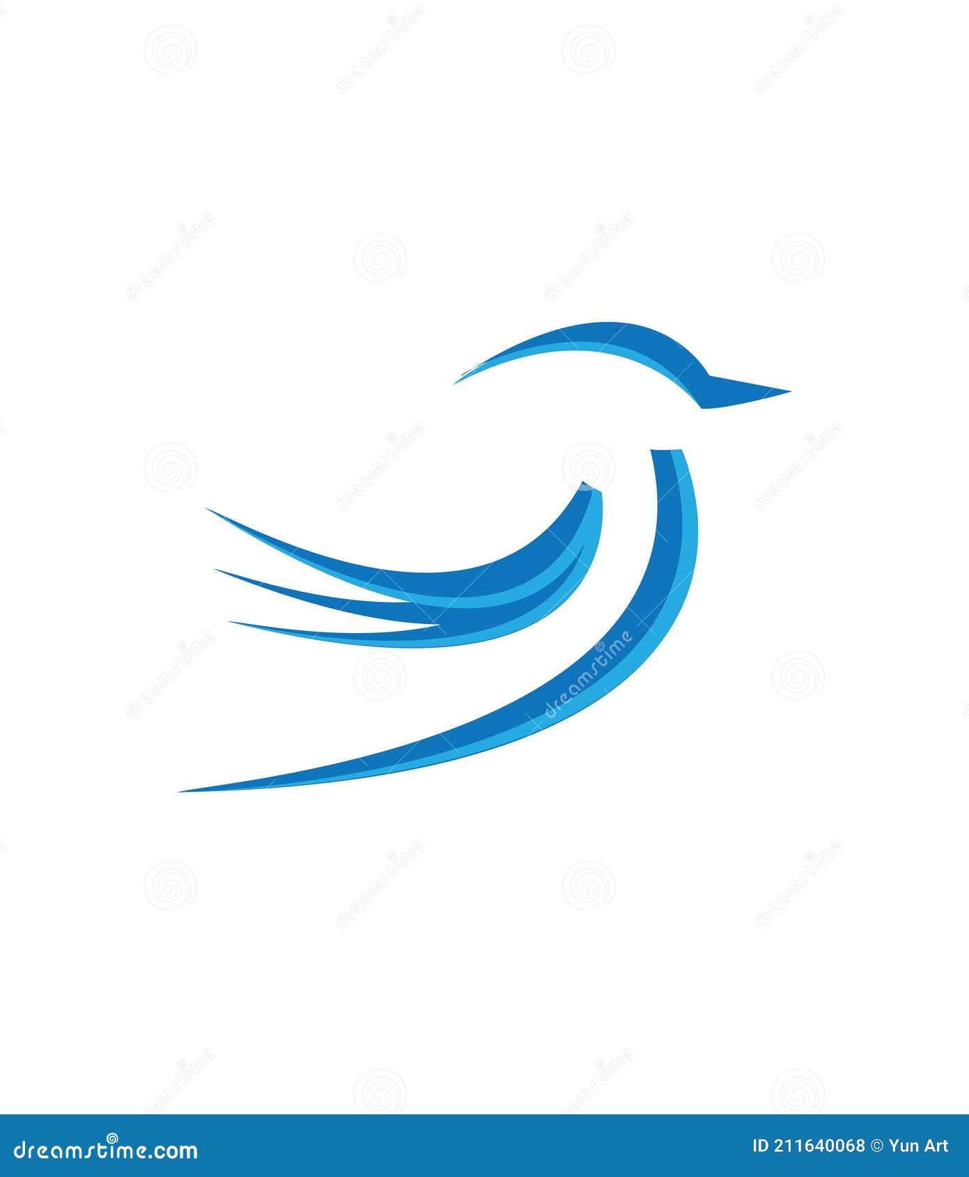 Simple Bird Logo Design Vector Stock Illustration - Illustration of ...