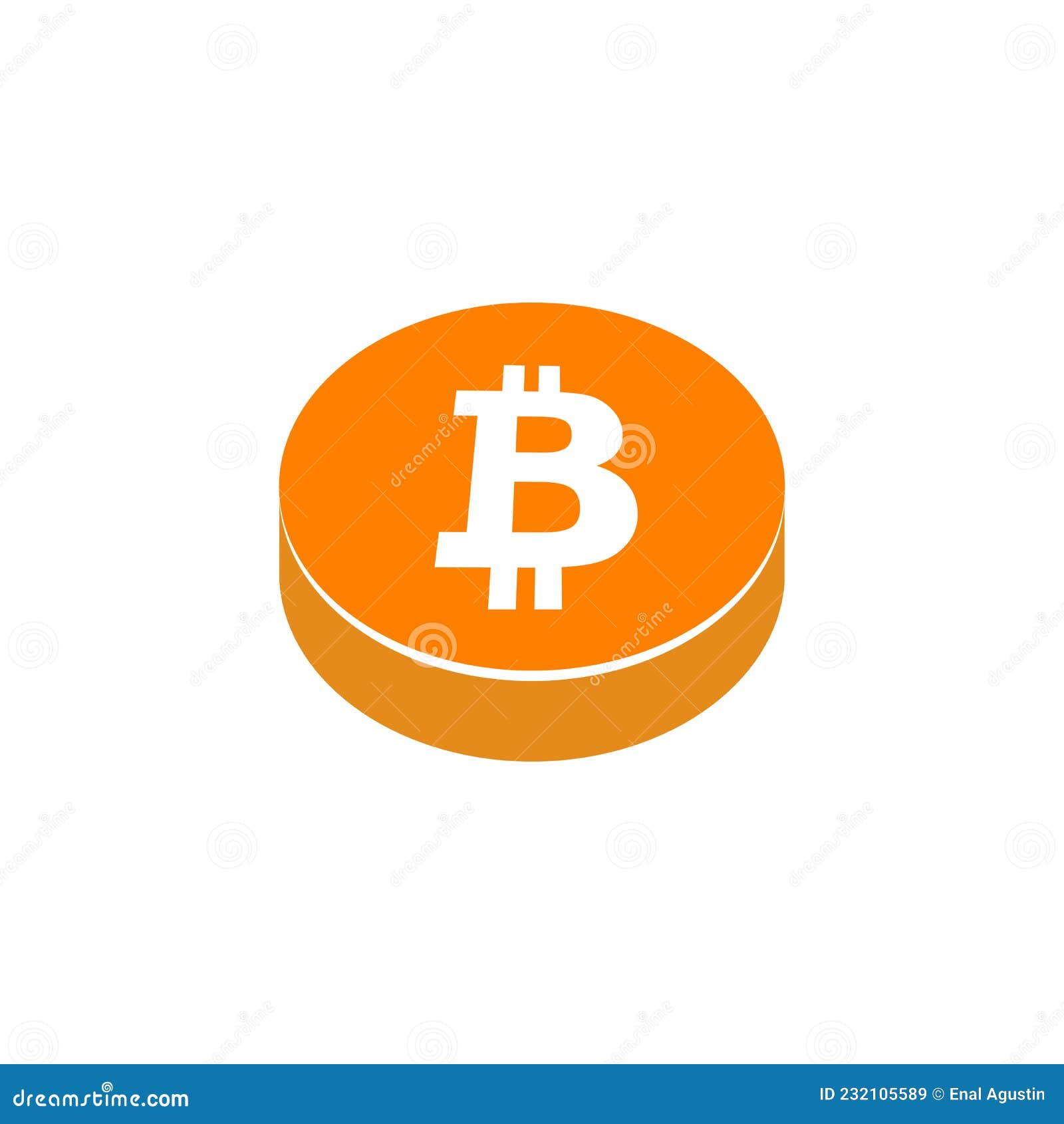 Simple Bitcoin Symbol Logo Design Stock Vector - Illustration of chain ...