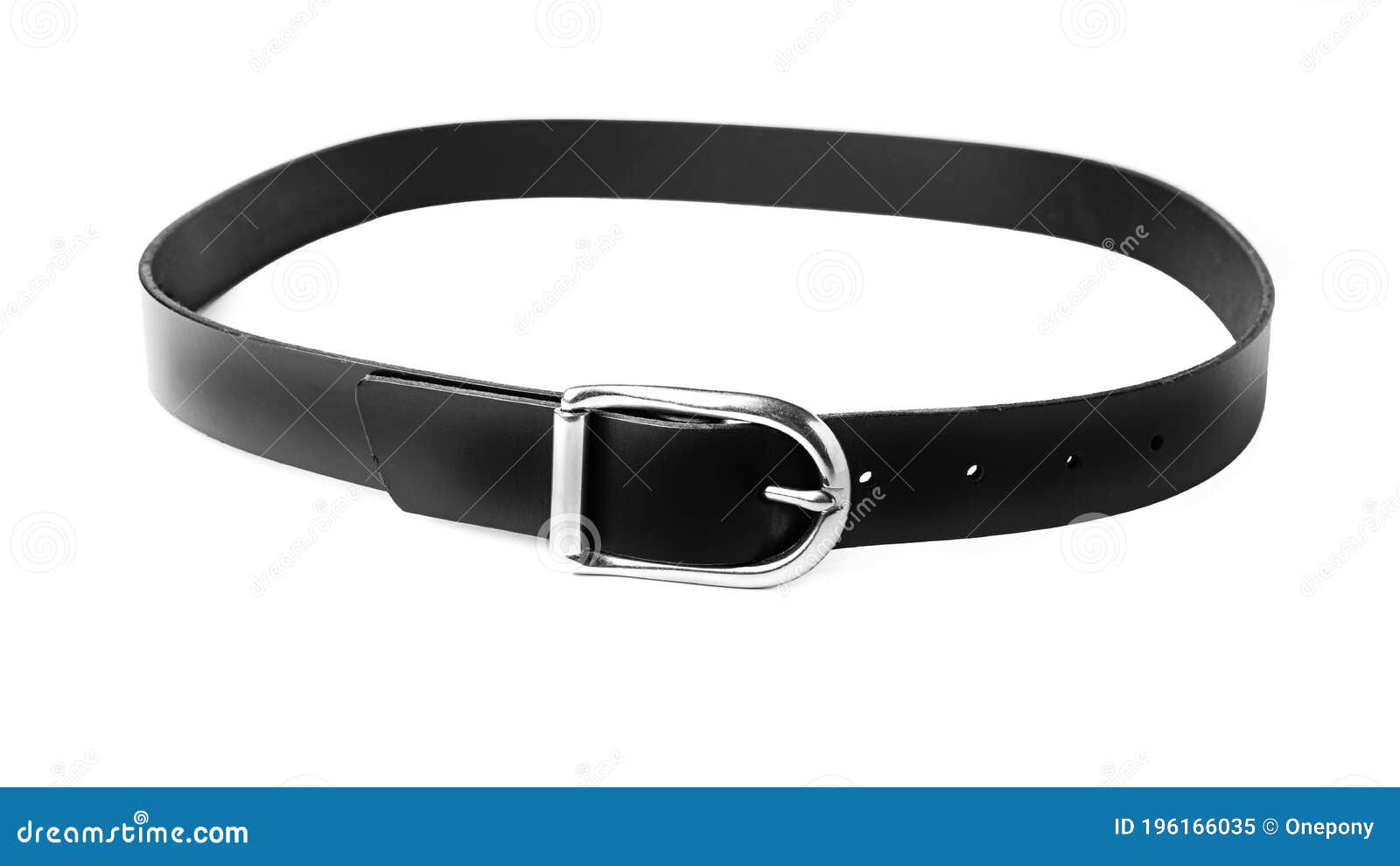 Simple Black Belt with Silver Buckle Stock Image - Image of belt ...