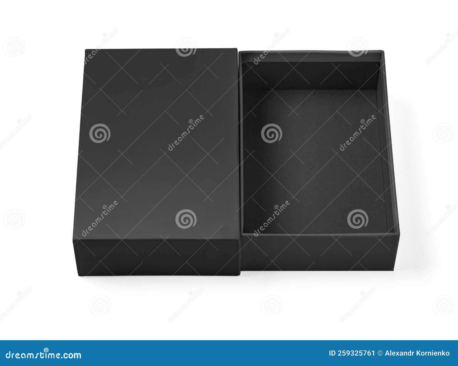 Simple Black Carton Box Isolated Over White Background Stock Image ...