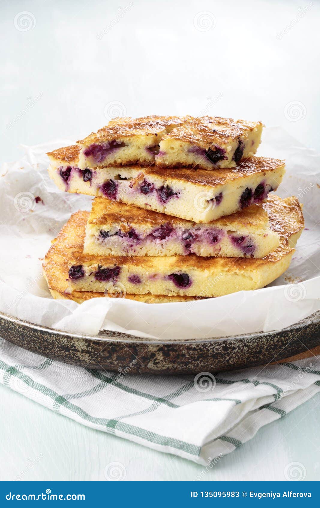 Simple Black Currant Cake. Rustic Style Stock Image - Image of natural ...