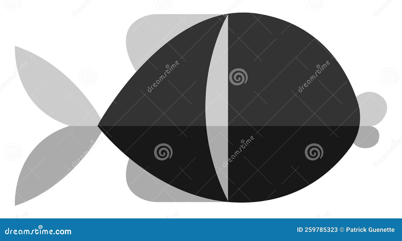 Simple Black Fish, Icon.Simple Black Fish, Icon Stock Vector ...