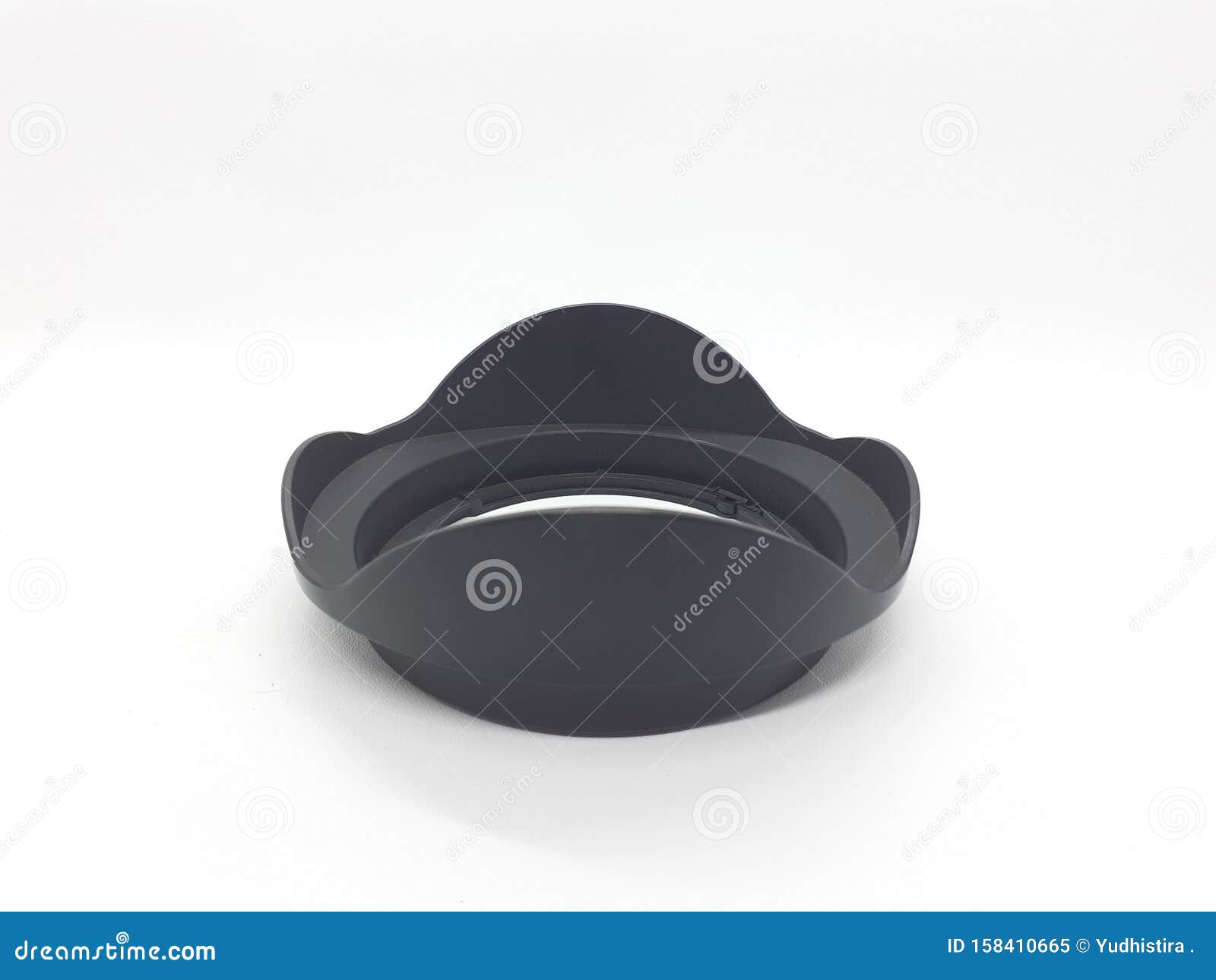 Simple Black Lens Hood for DSLR Camera on White Isolation Background 02 ...
