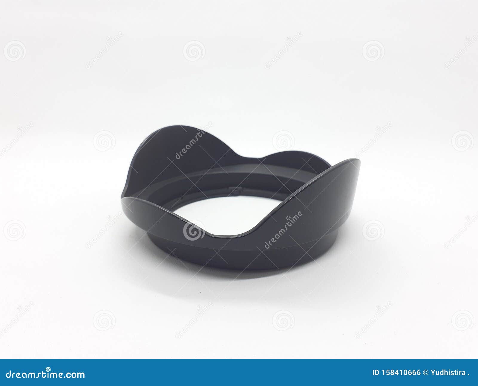 Simple Black Lens Hood for DSLR Camera on White Isolation Background 03 ...