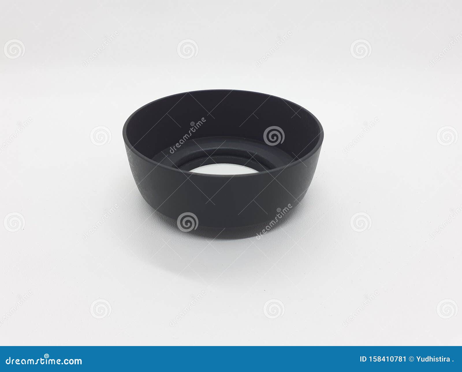 Simple Black Lens Hood for DSLR Camera on White Isolation Background 04 ...