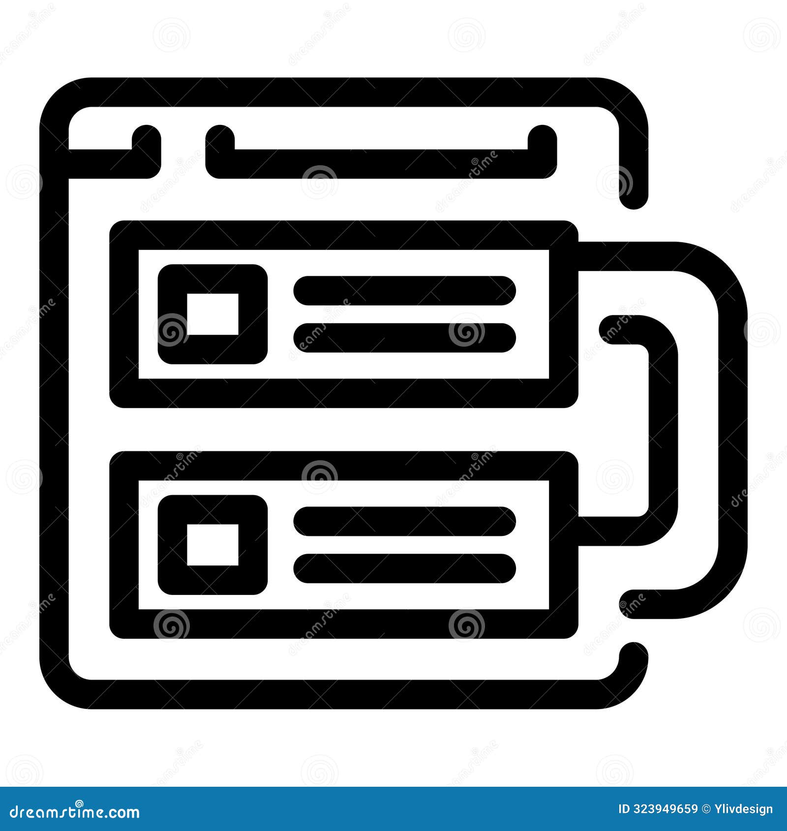 Webpage Being Copied Using Copy Paste Function Icon Stock Illustration ...