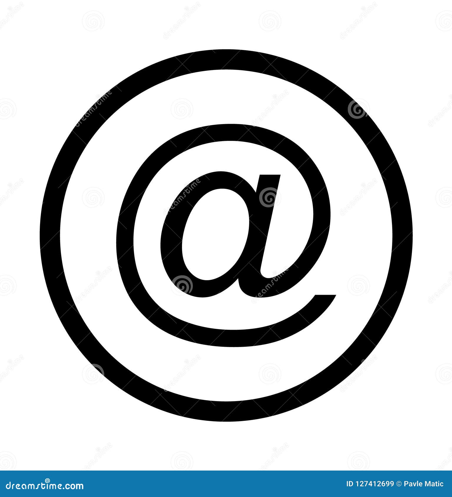 Monkey Email Internet Sign, Isolated on White Background Stock Vector ...