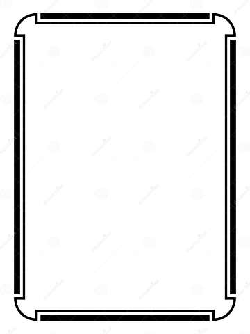 Simple Black Ornamental Decorative Frame Stock Vector - Illustration of ...
