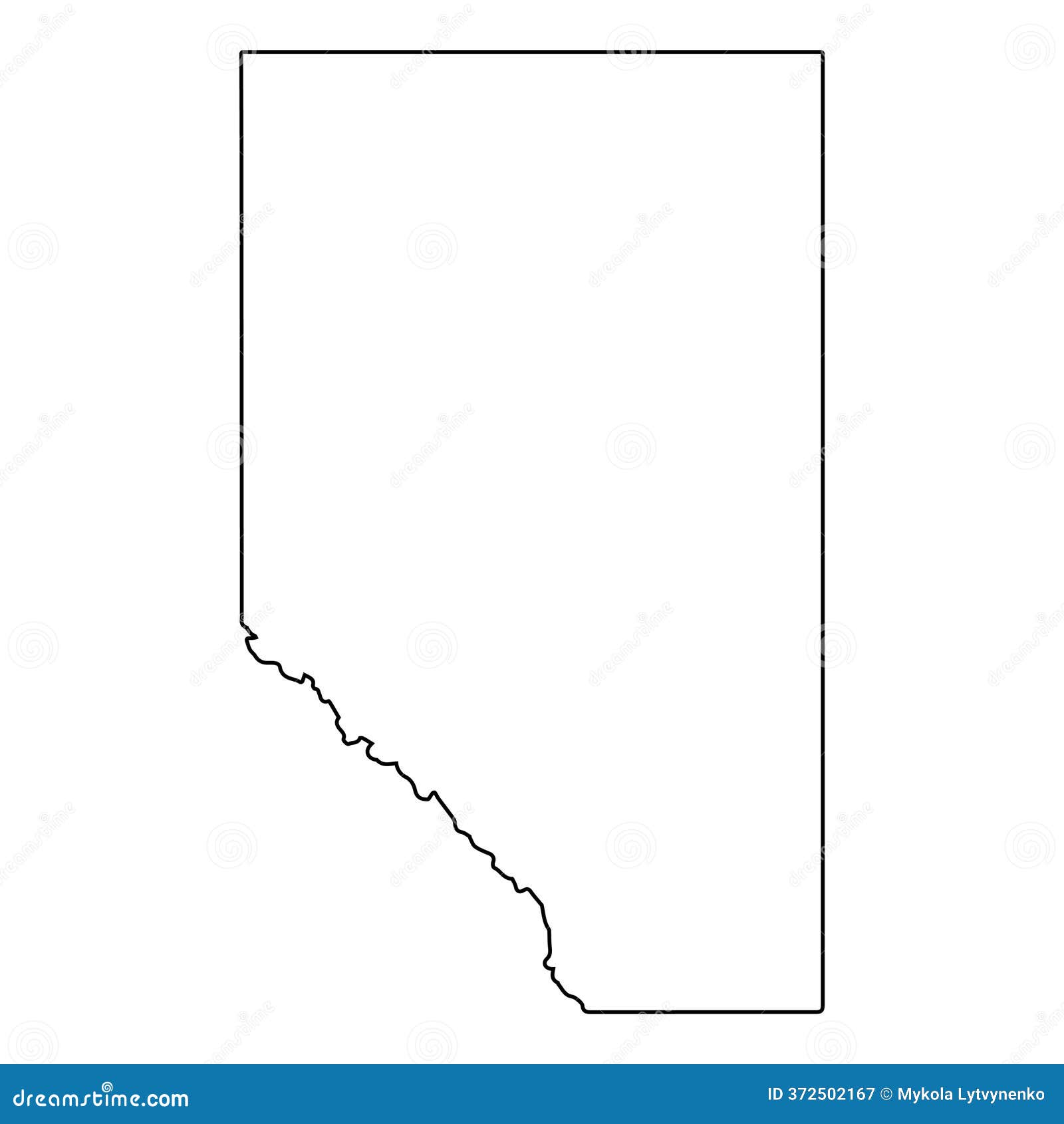 Alberta Province Map Cartoon Vector | CartoonDealer.com #23910165