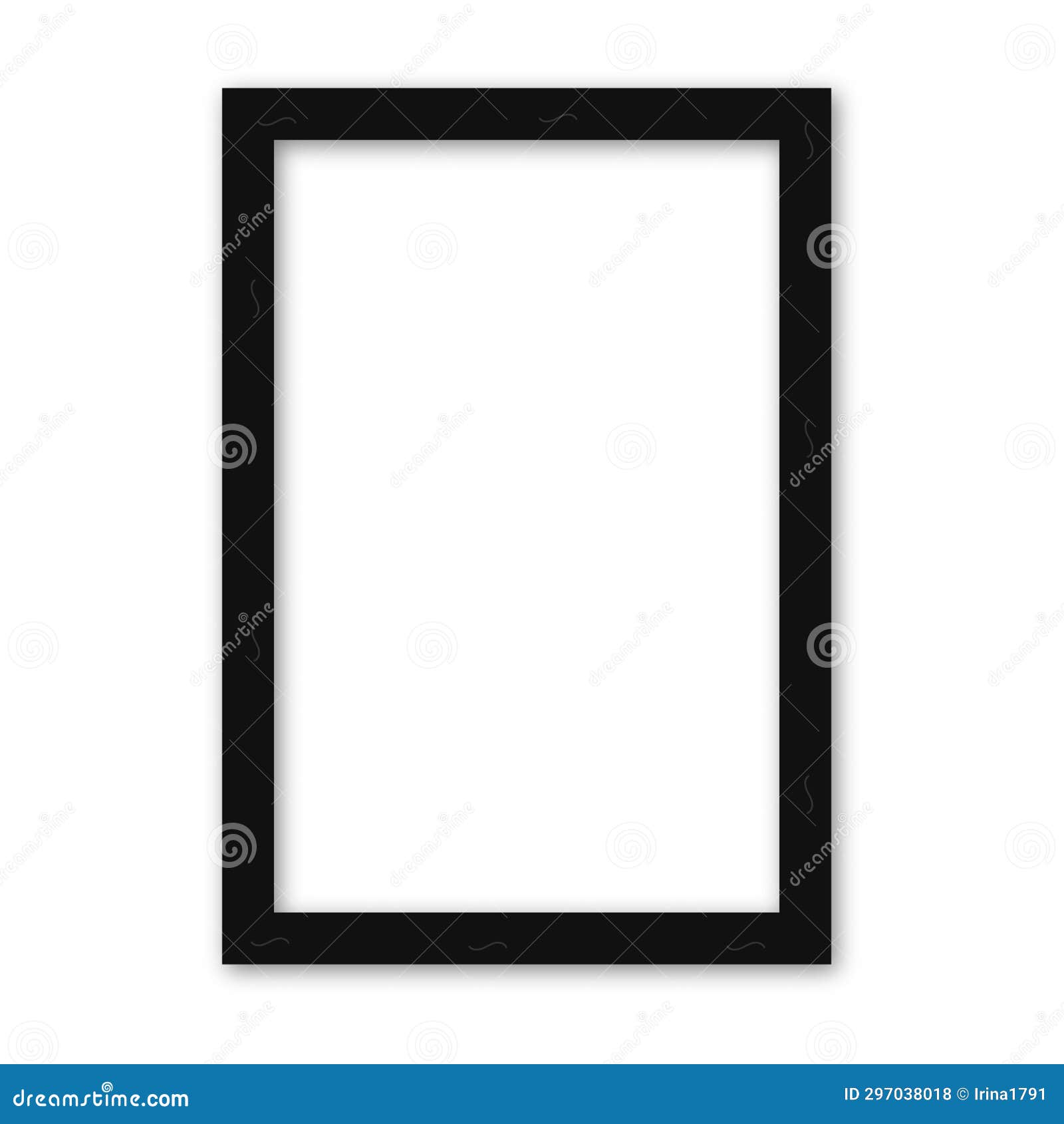 A Simple Black Photo Frame with a Small Pattern Stock Illustration ...