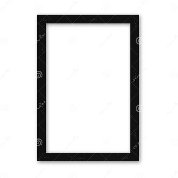 A Simple Black Photo Frame with a Small Pattern Stock Illustration ...