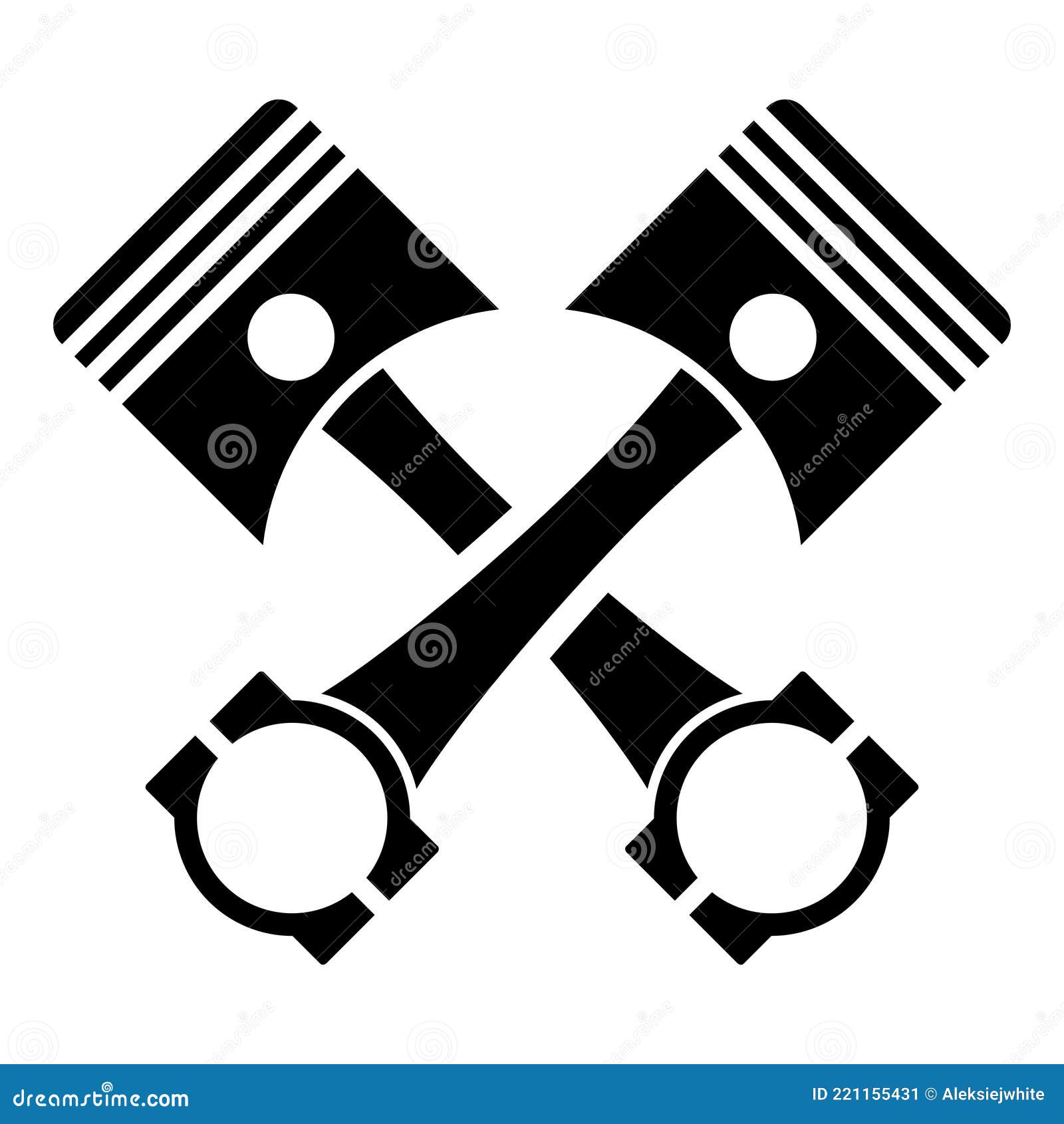 Piston Engine Four Stroke Cycle In Structural Cross Section For ...
