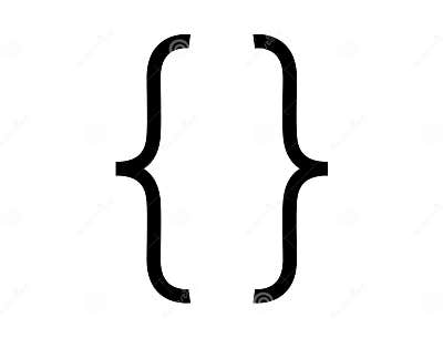 Simple, Black Programming Brackets Symbol Stock Vector - Illustration ...