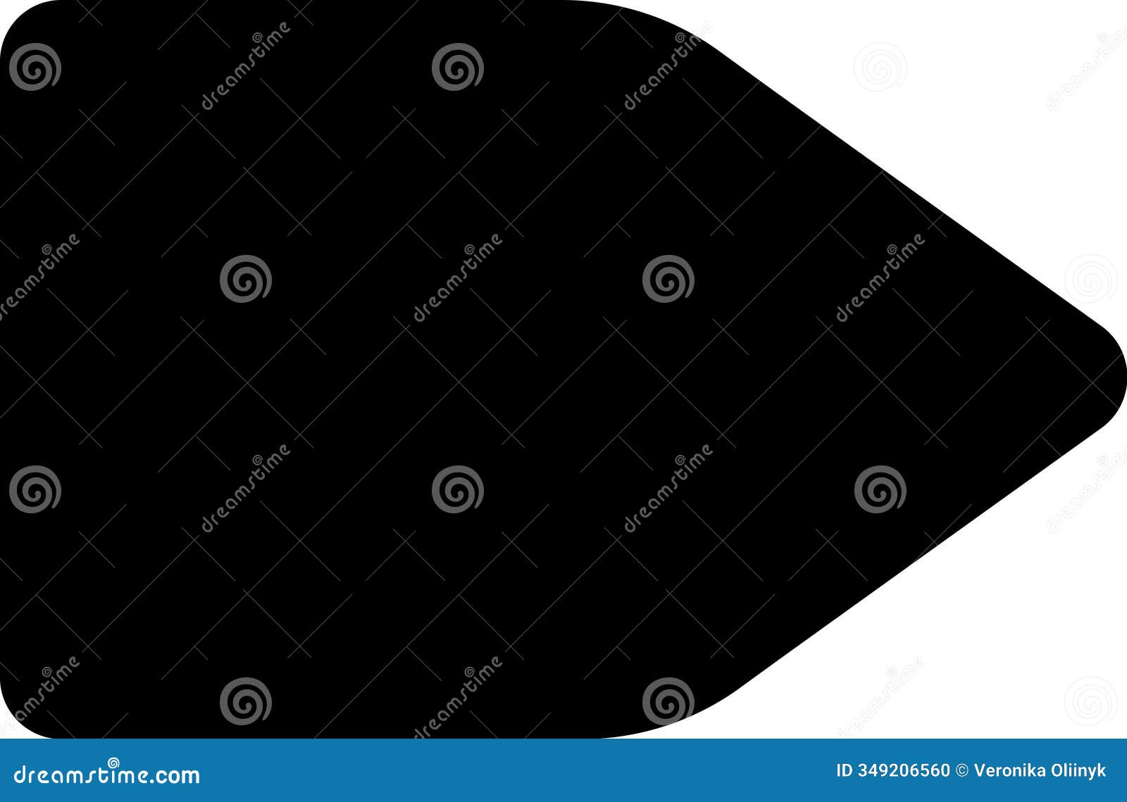 Simple Black Rounded Triangle Pointing Right, Representing Forward ...