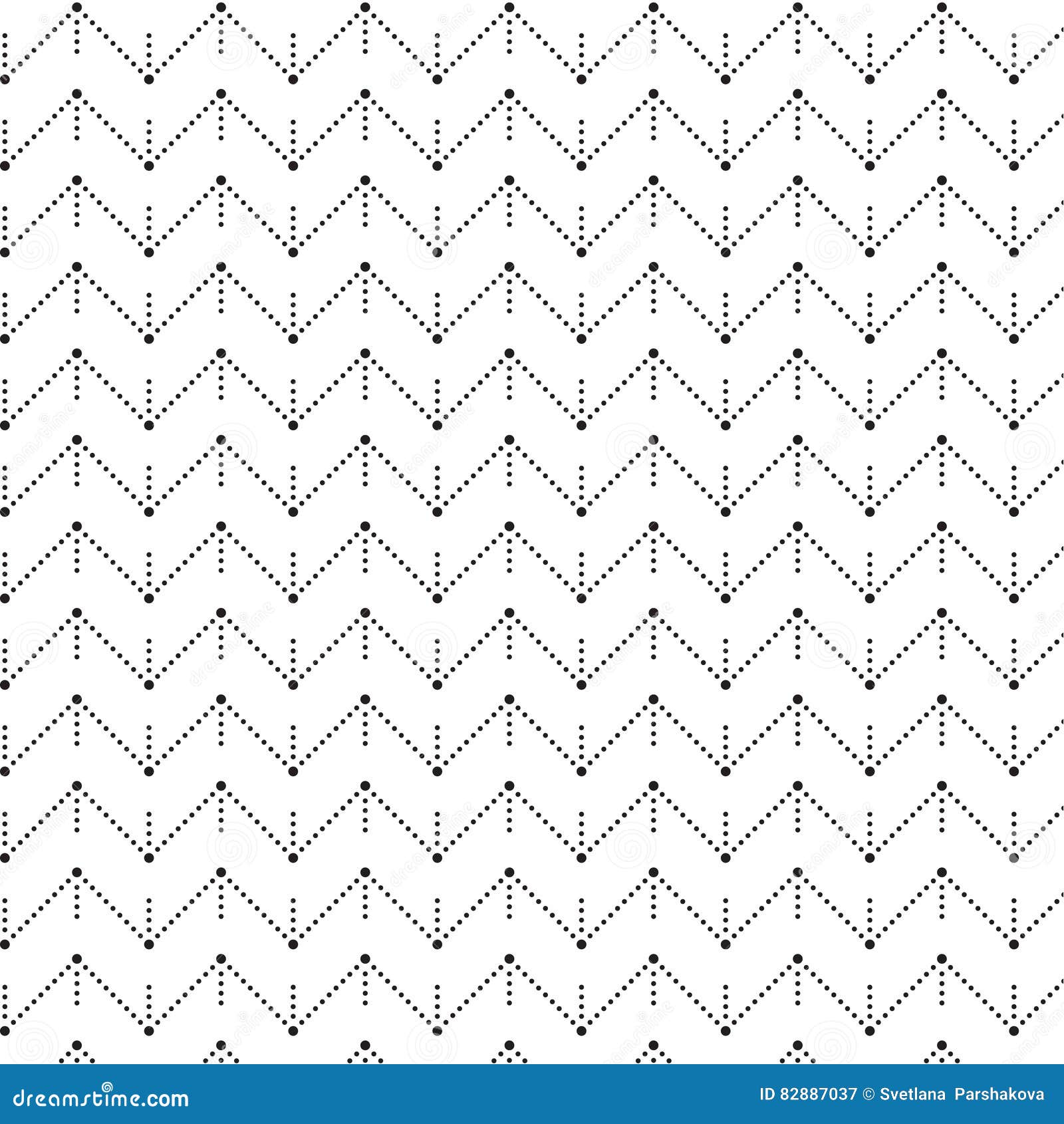 Simple Black Seamless Geometric Pattern. Stock Vector - Illustration of ...