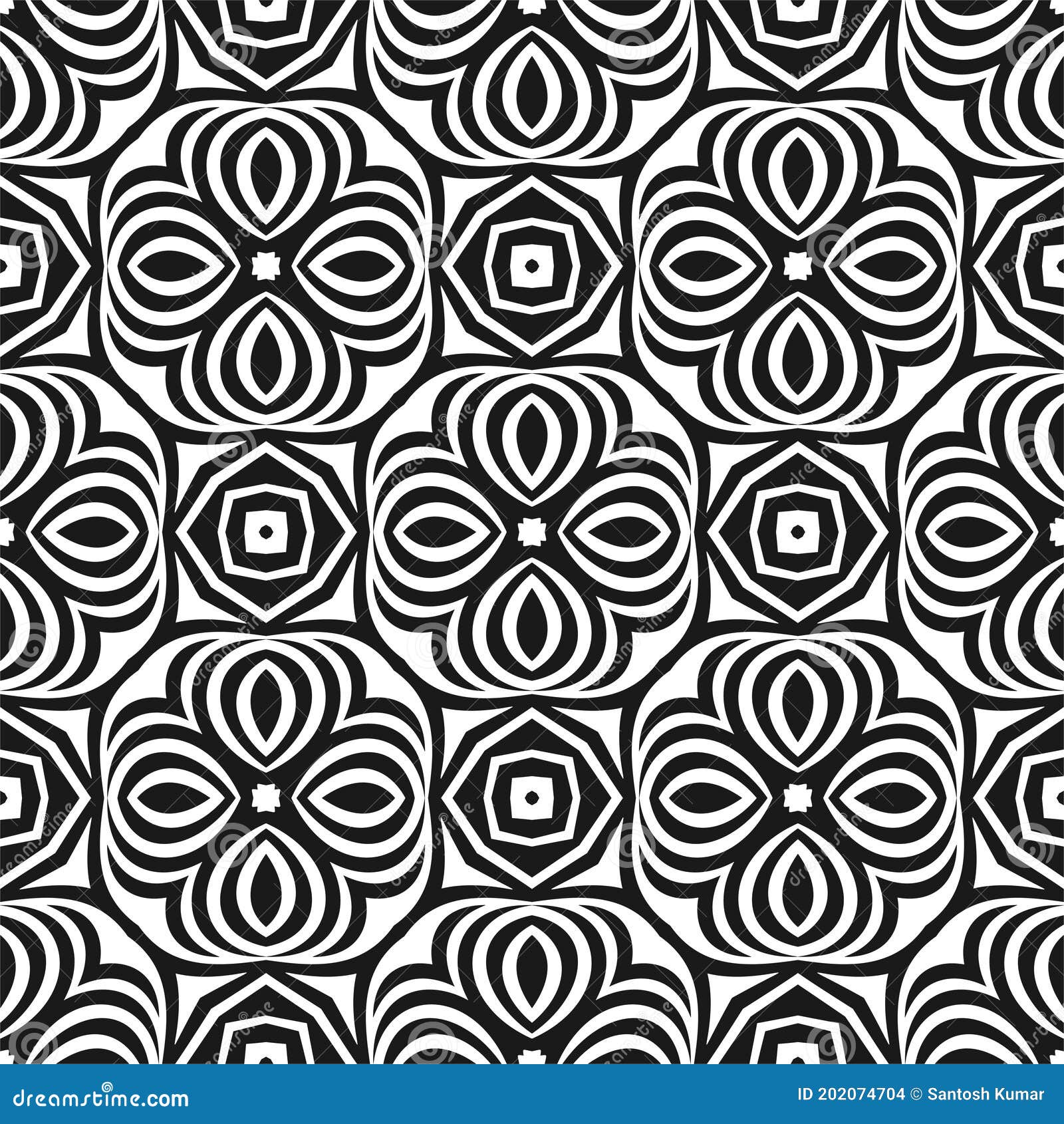 SIMPLE BLACK SEAMLESS PATTERN with WHITE BACK GROUNDS. Stock Vector ...