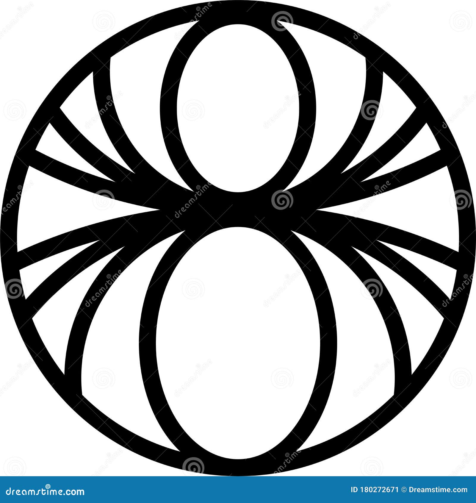 Simple Black Spider Logo, Symbol, Sign Stock Vector - Illustration of ...