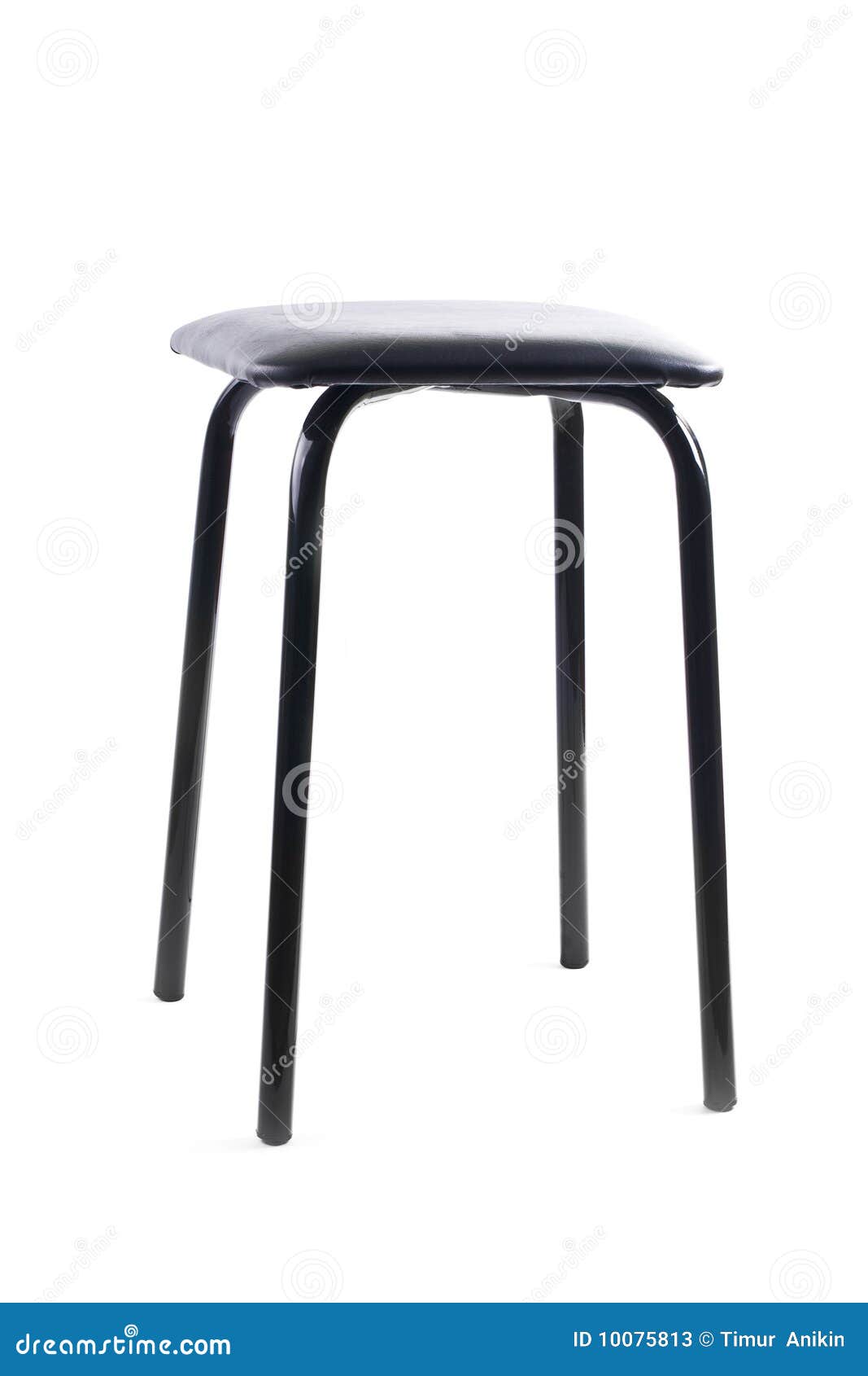 Simple black stool stock image. Image of comfortable - 10075813