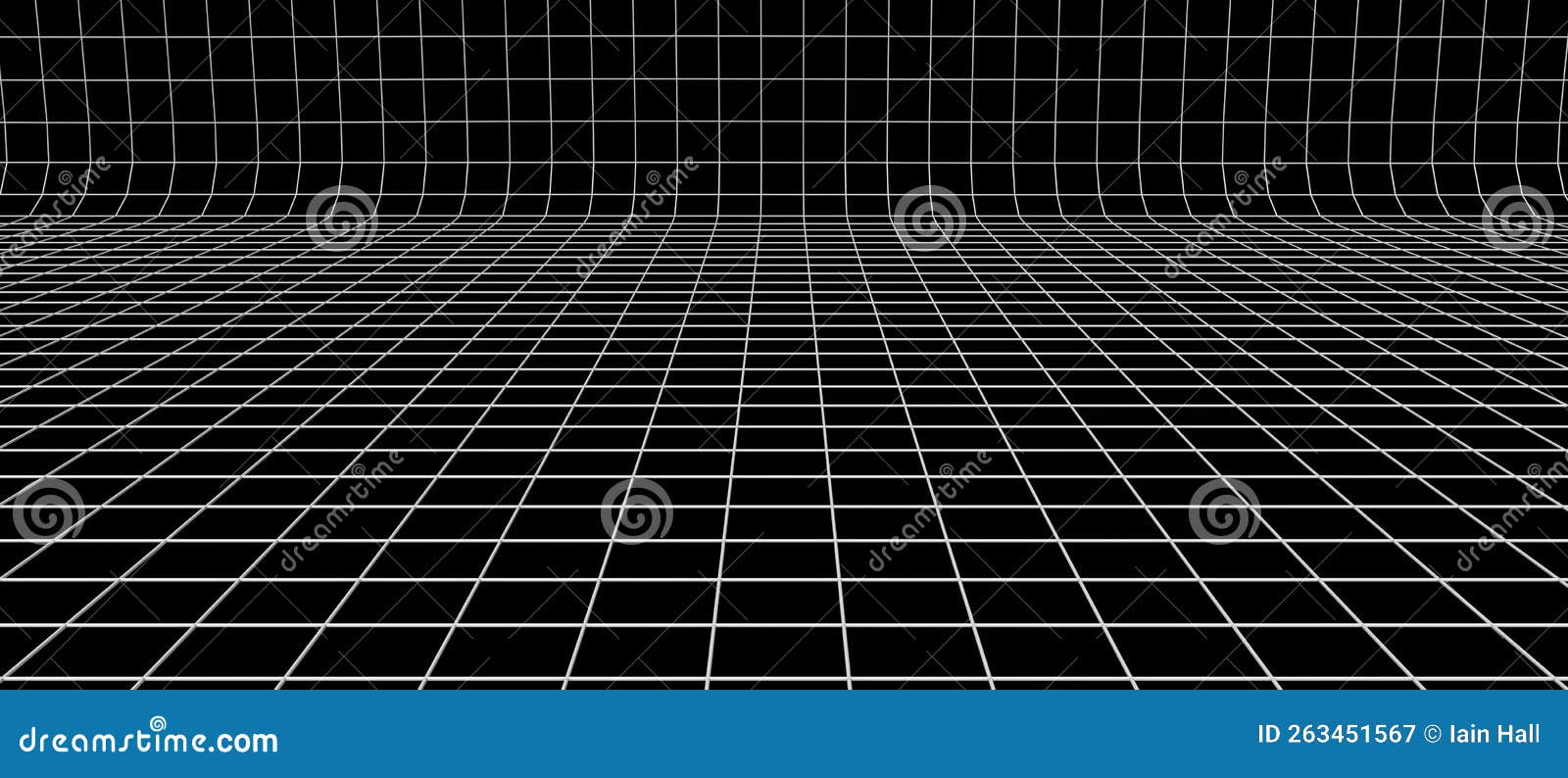 Simple Black and White 3d Perspective Mesh Grid Effect Abstract ...