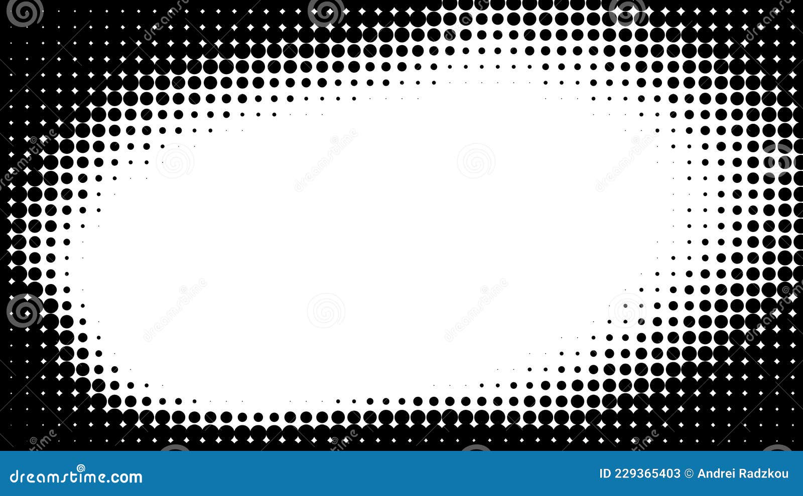 Dotted Frame. Background For Text Of Uniformly Decreasing Circles ...